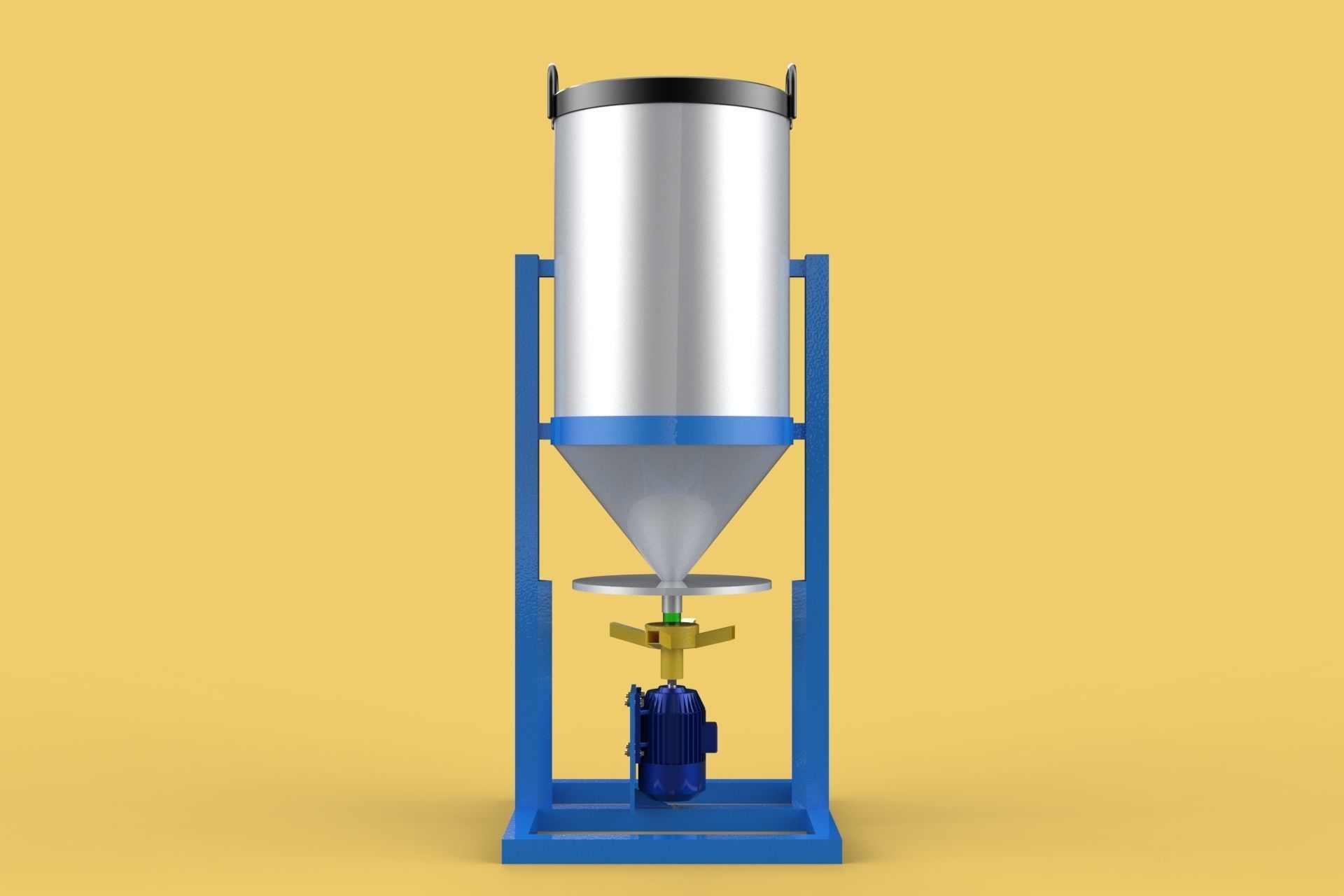 AUTOMATIC FISH FEEDER ROTARY CENTRIFUGAL SPREADER 3D model | CGTrader