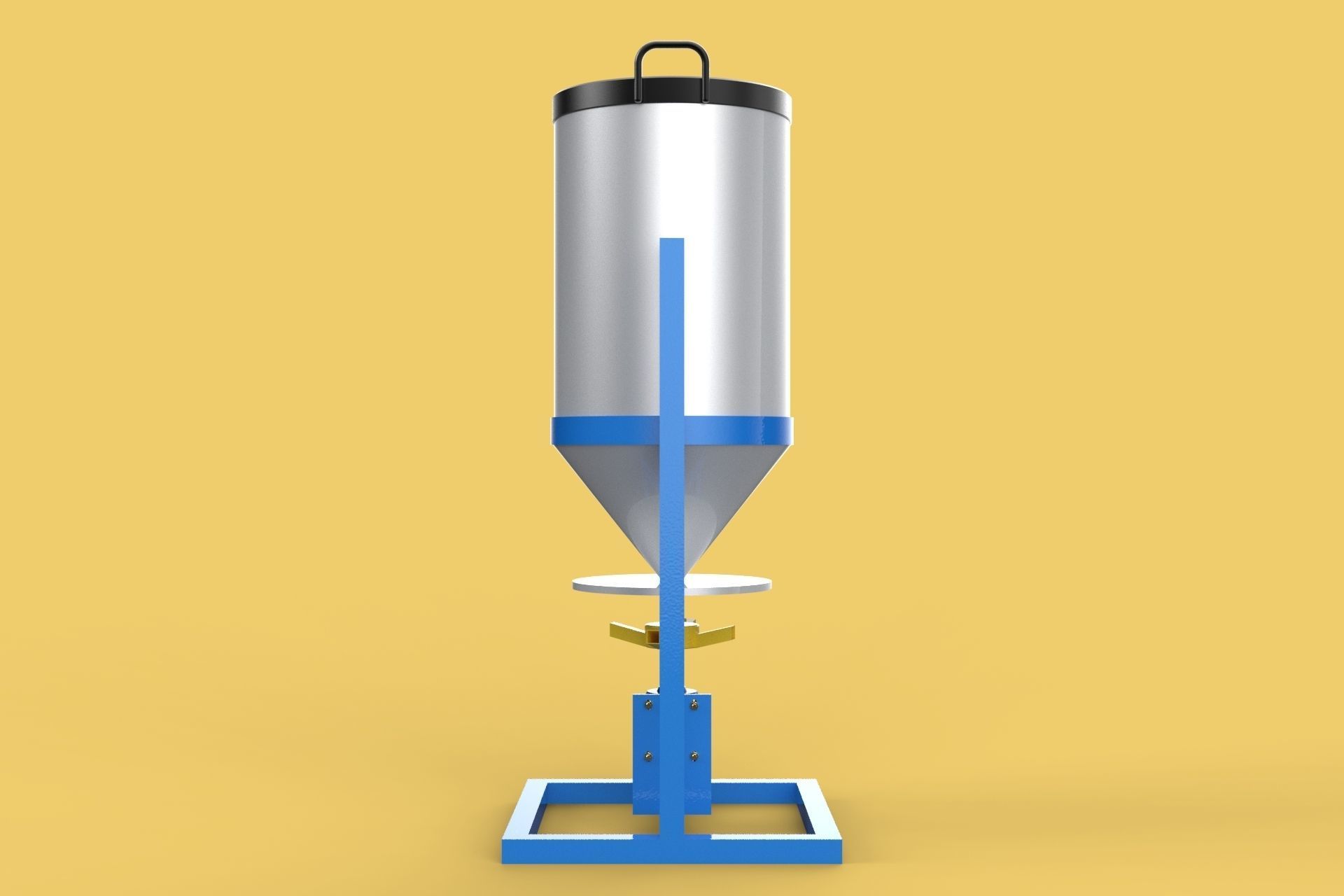 AUTOMATIC FISH FEEDER ROTARY CENTRIFUGAL SPREADER 3D model | CGTrader