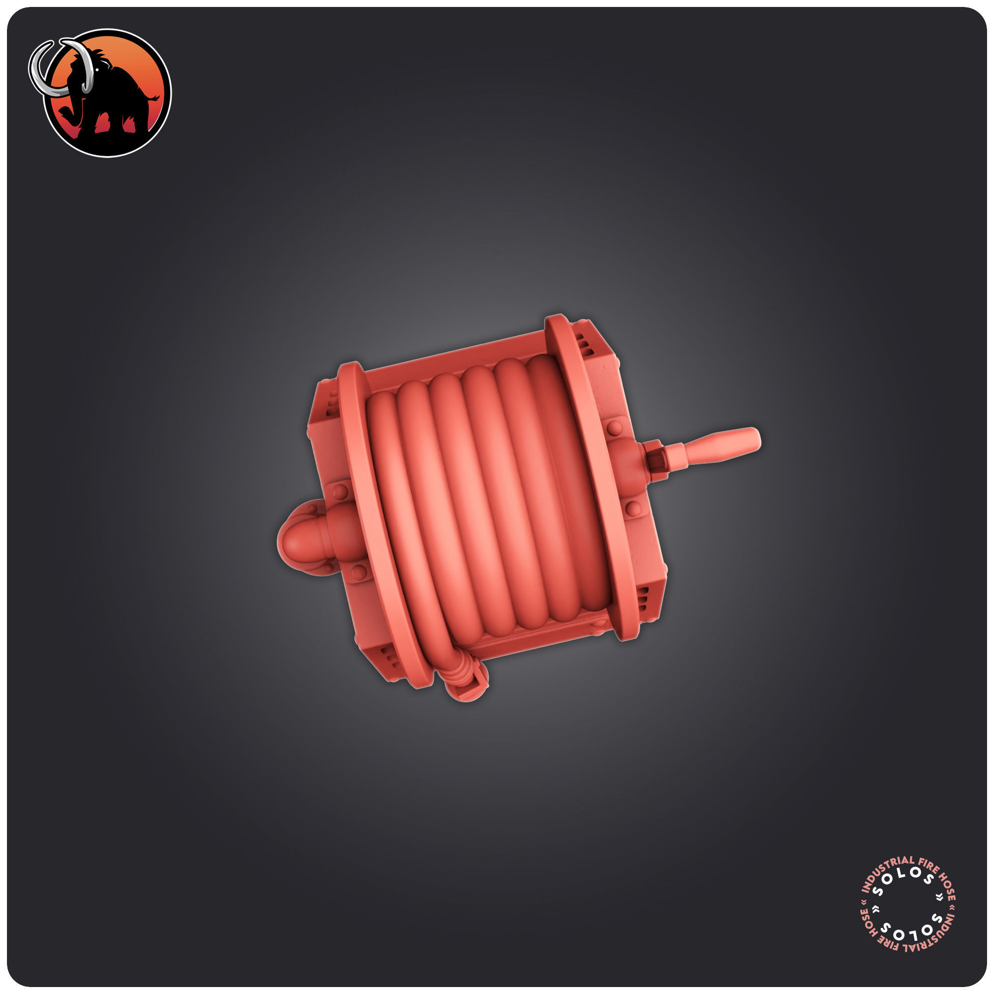 Industrial Fire Hose 3D model 3D printable | CGTrader