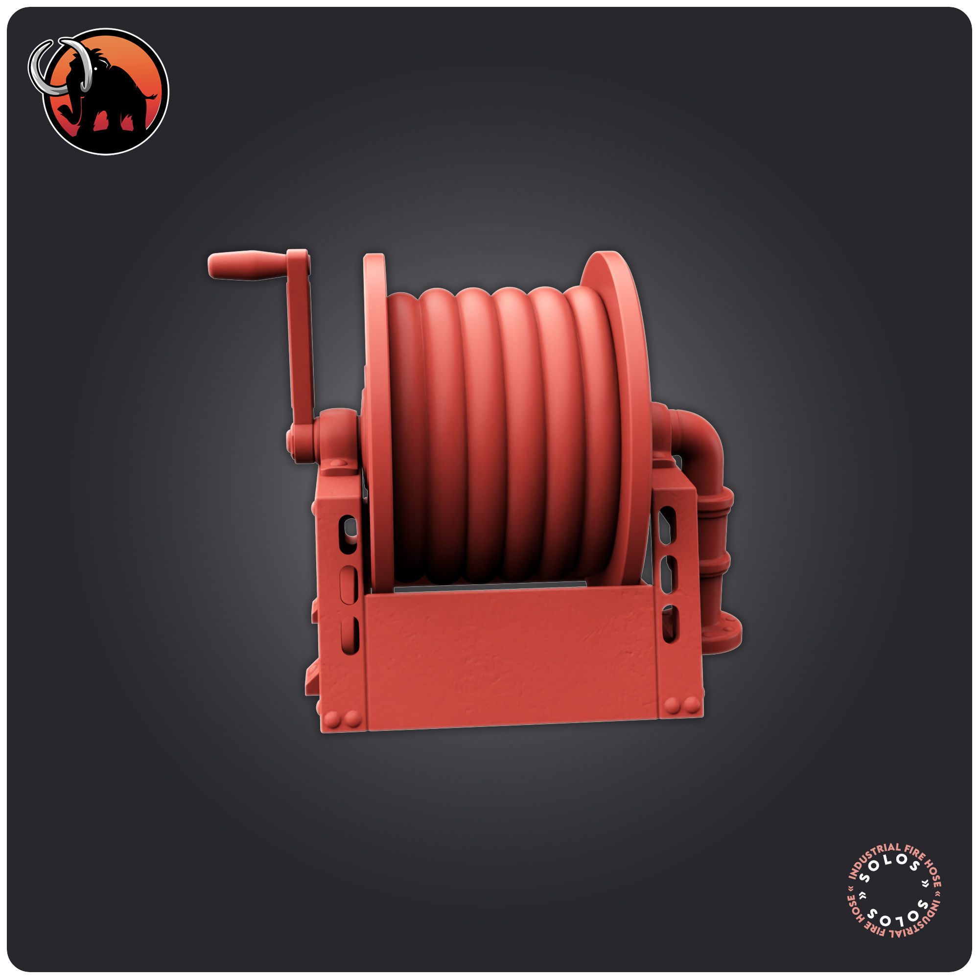 Industrial Fire Hose 3D model 3D printable | CGTrader