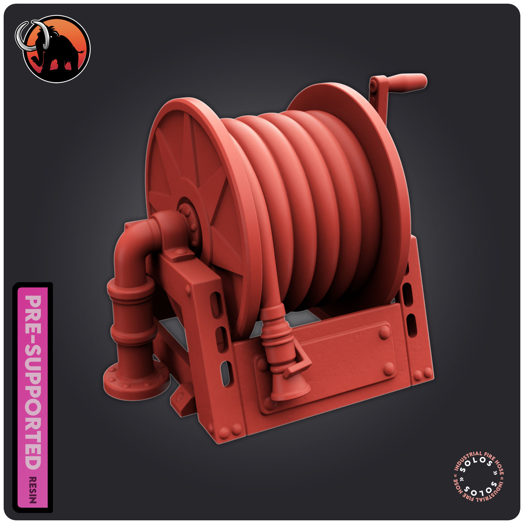 Industrial Fire Hose 3D model 3D printable | CGTrader