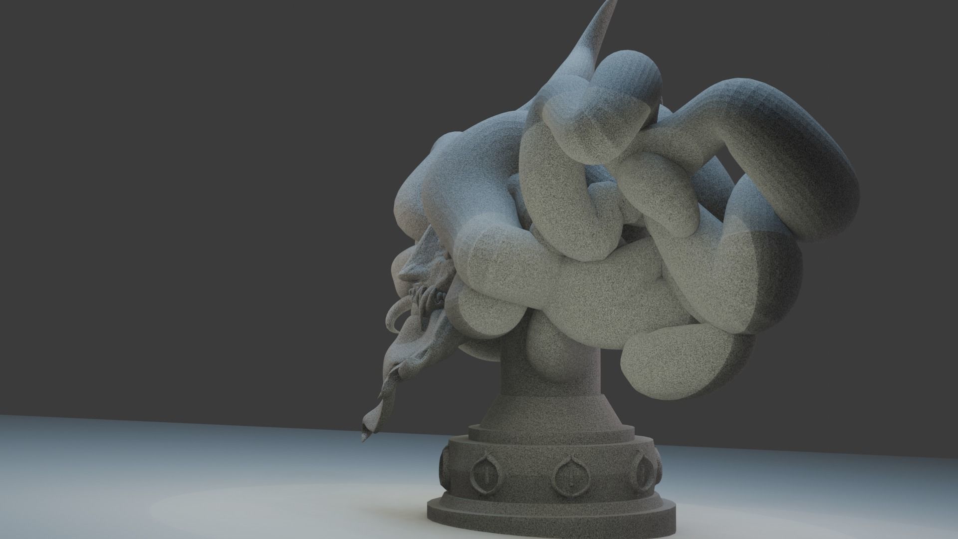Elden Ring Bust Morgott The Omen King 3D model 3D printable | CGTrader