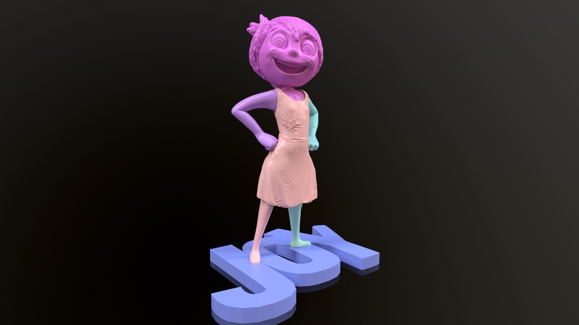 Joy from Inside Out Printable 3D model 3D printable | CGTrader