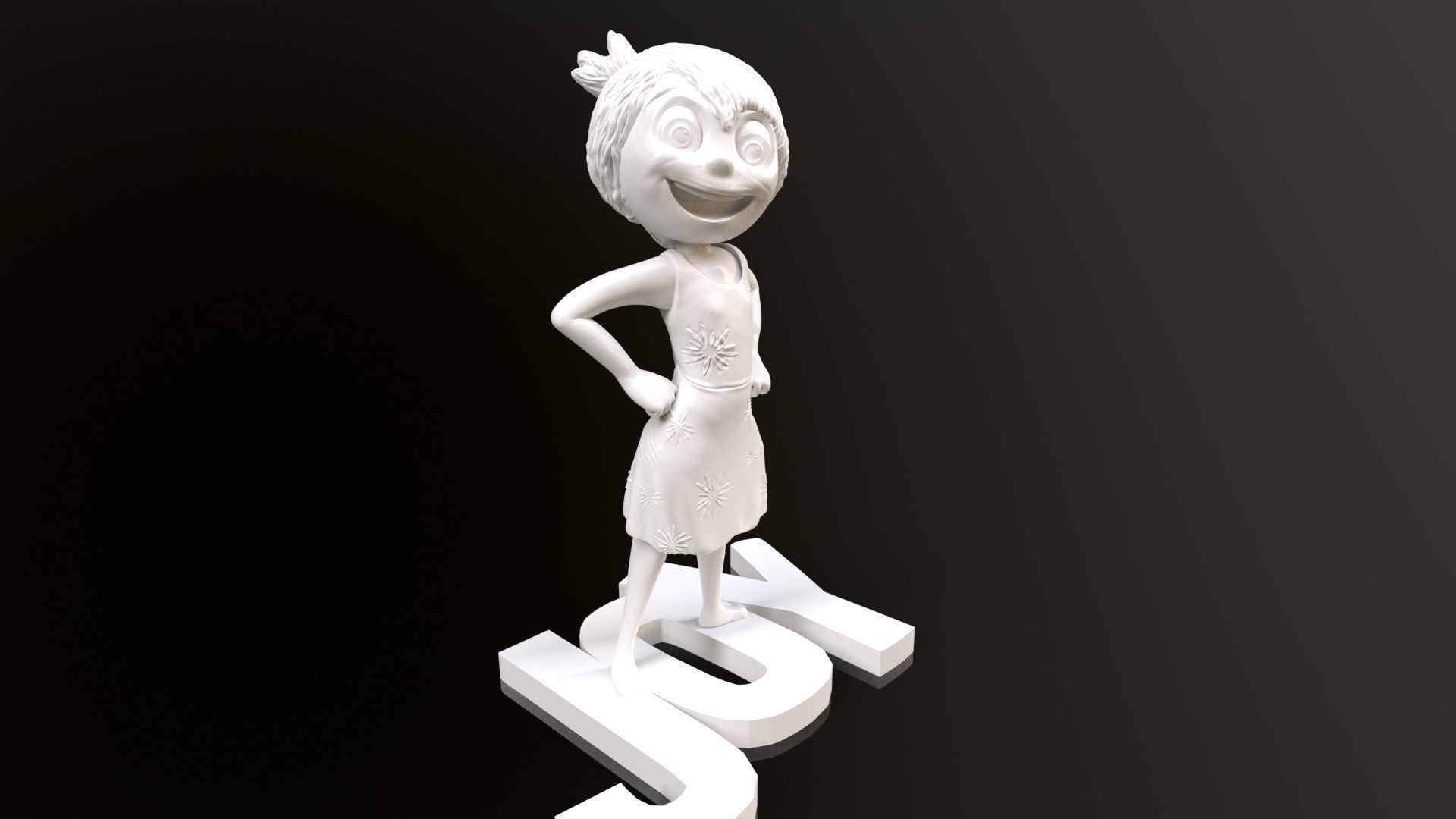 Joy from Inside Out Printable 3D model 3D printable | CGTrader