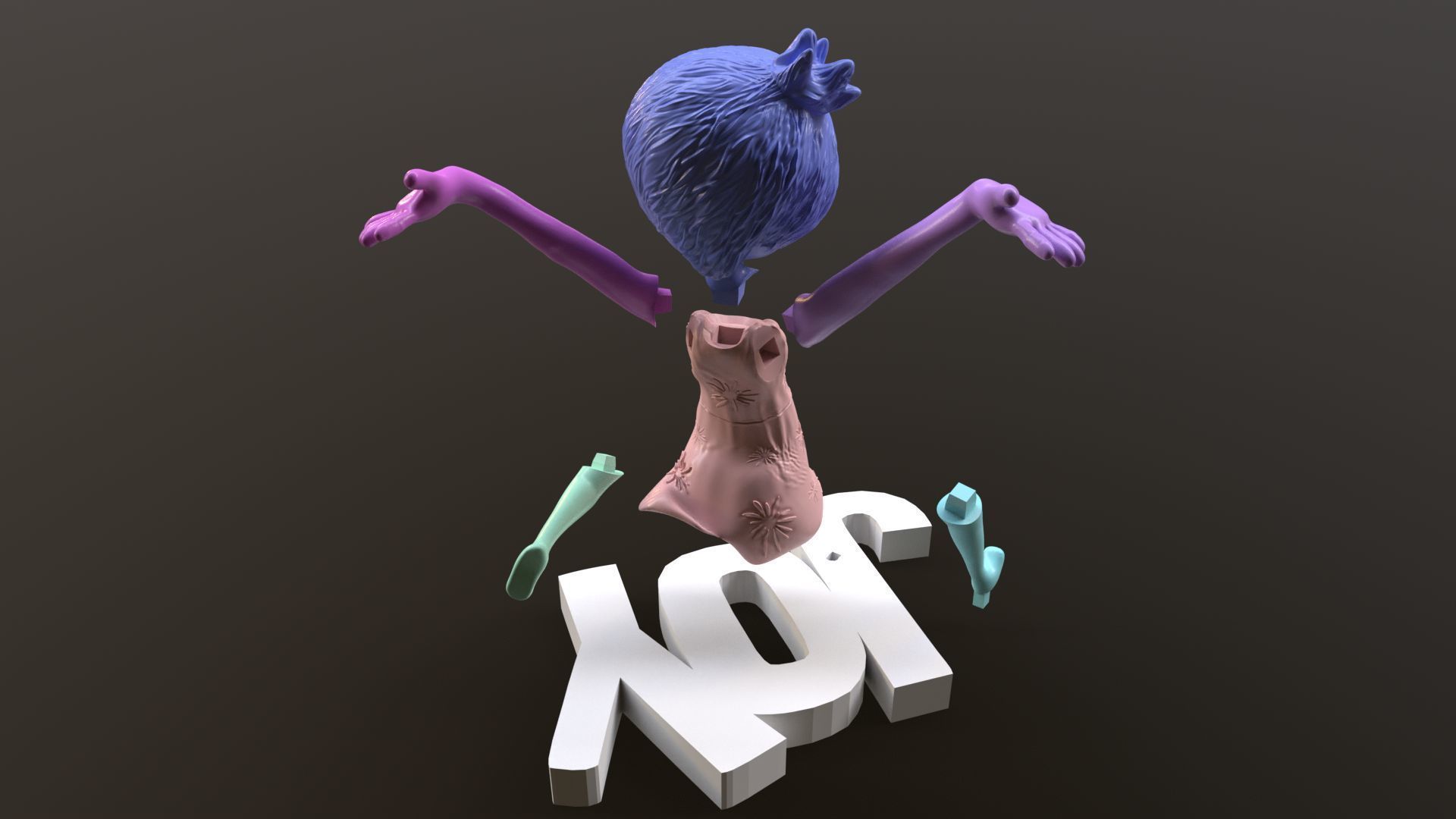 Joy from Inside Out Printable 3D model 3D printable | CGTrader