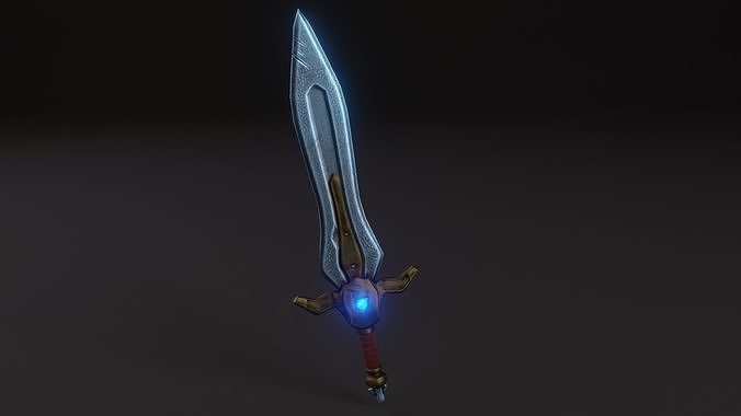 Stylized Fantasy Sword free VR / AR / low-poly 3D model | CGTrader