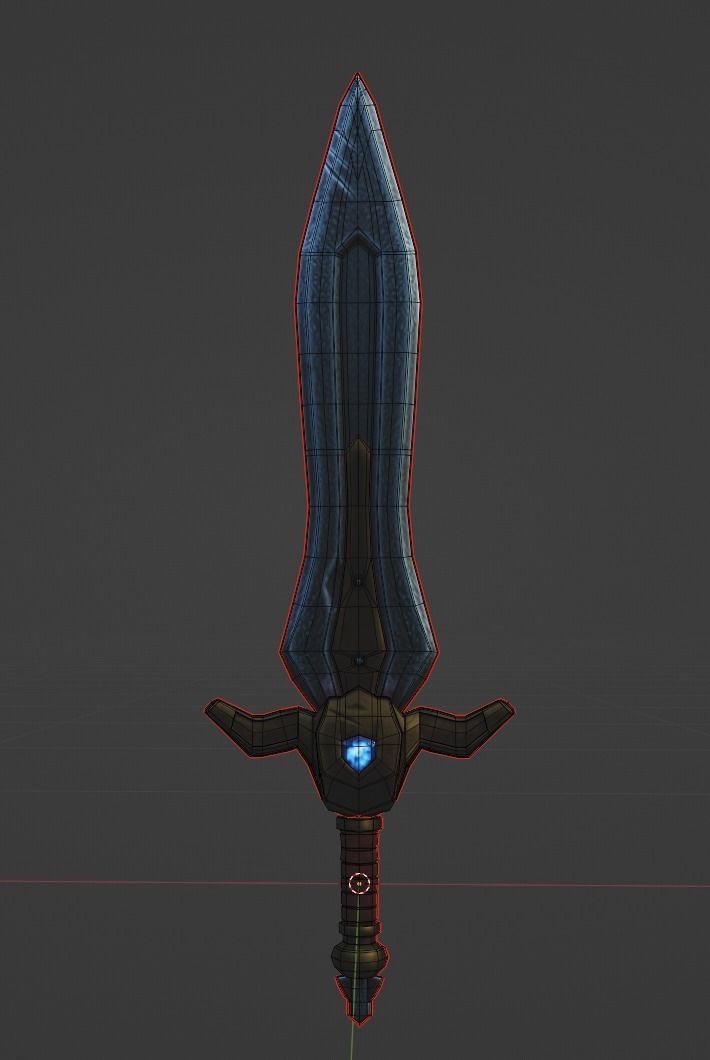 Stylized Fantasy Sword free VR / AR / low-poly 3D model | CGTrader