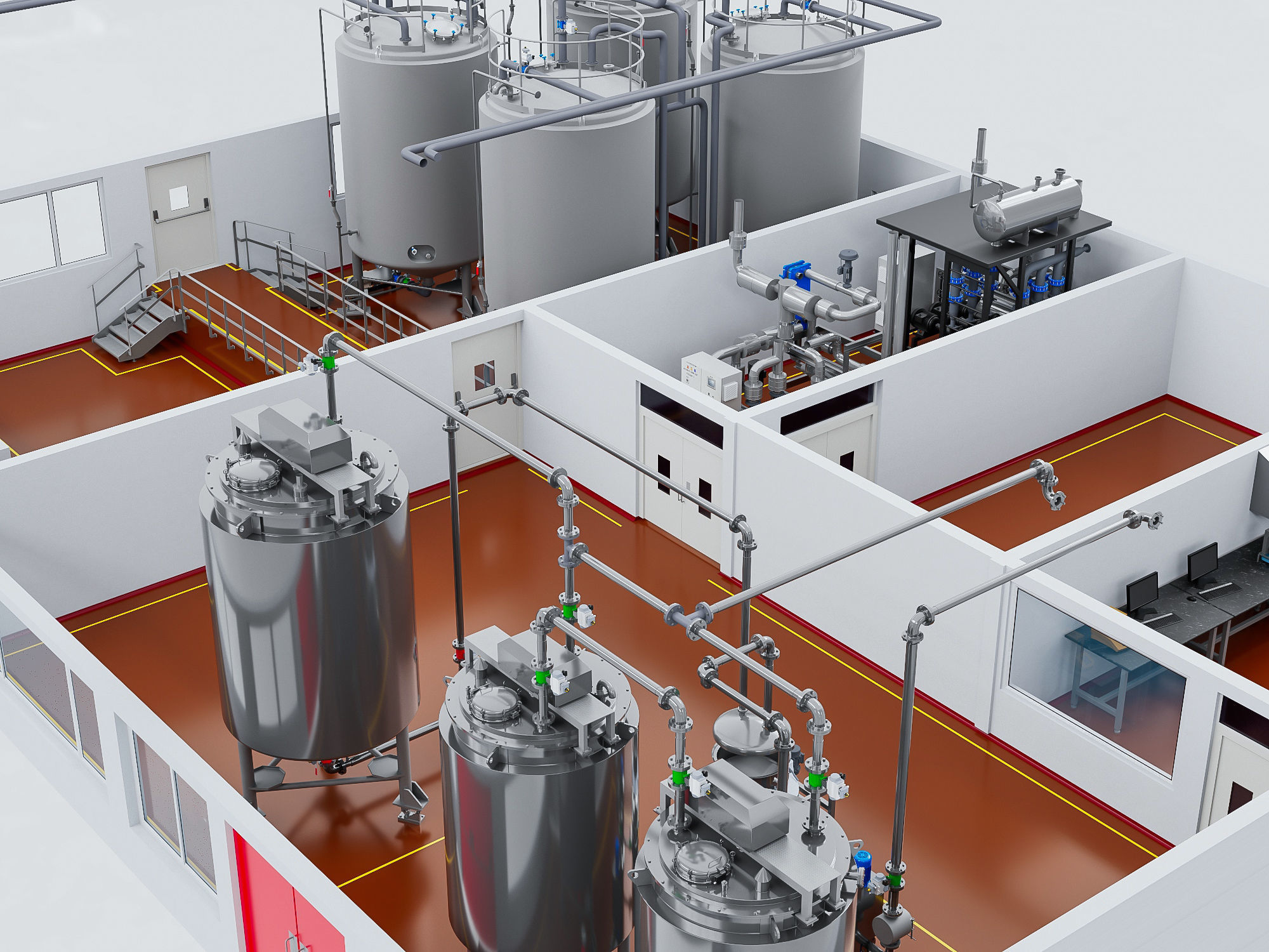 Industrial Layout 3D model | CGTrader