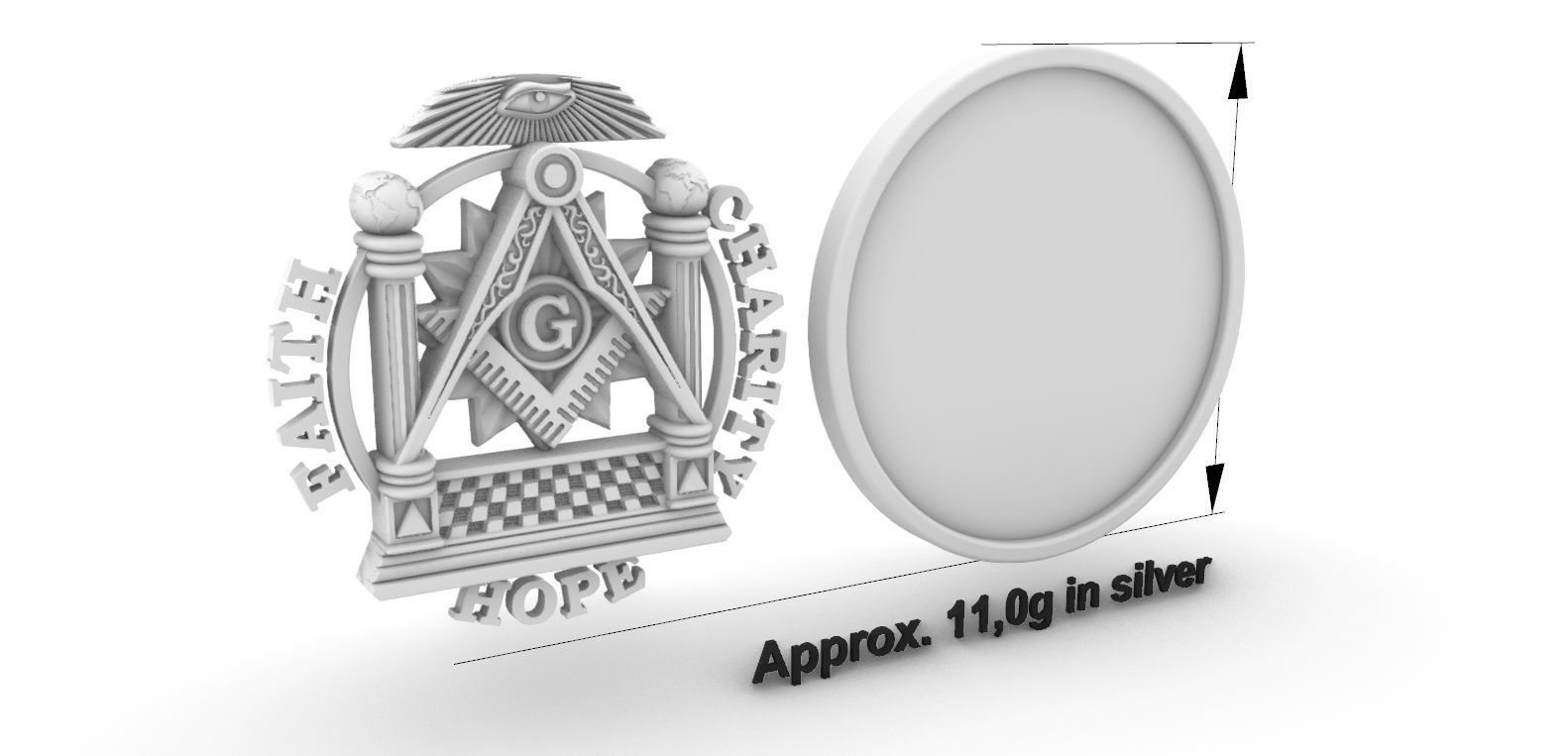 Masonic Tracing Board - 3D model 3D printable | CGTrader