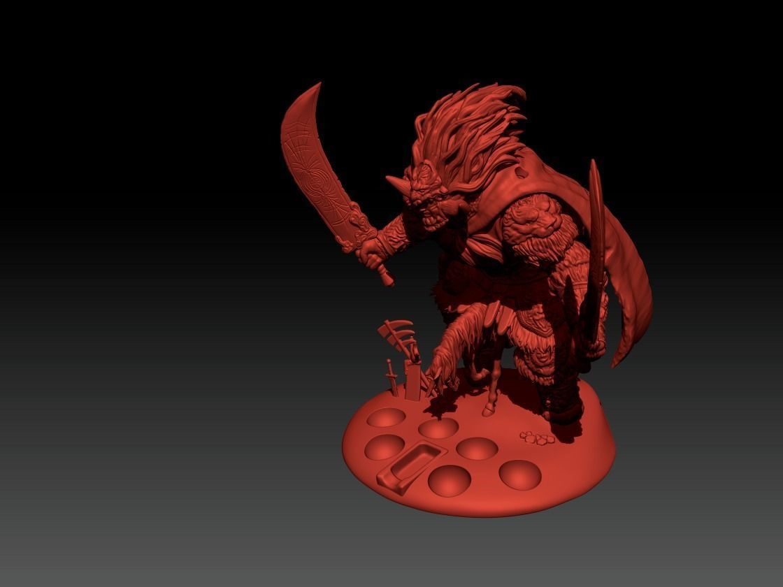 Radahn the brush holder 3D model 3D printable | CGTrader