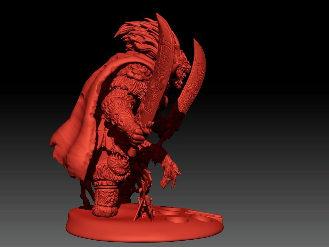 Radahn the brush holder 3D model 3D printable | CGTrader