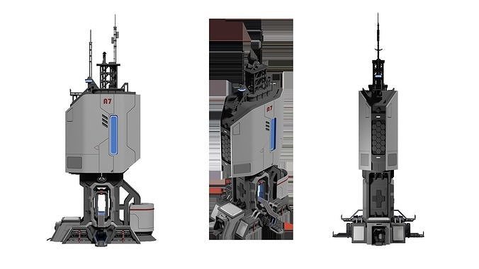 Sci-fi Tower building 3D model | CGTrader