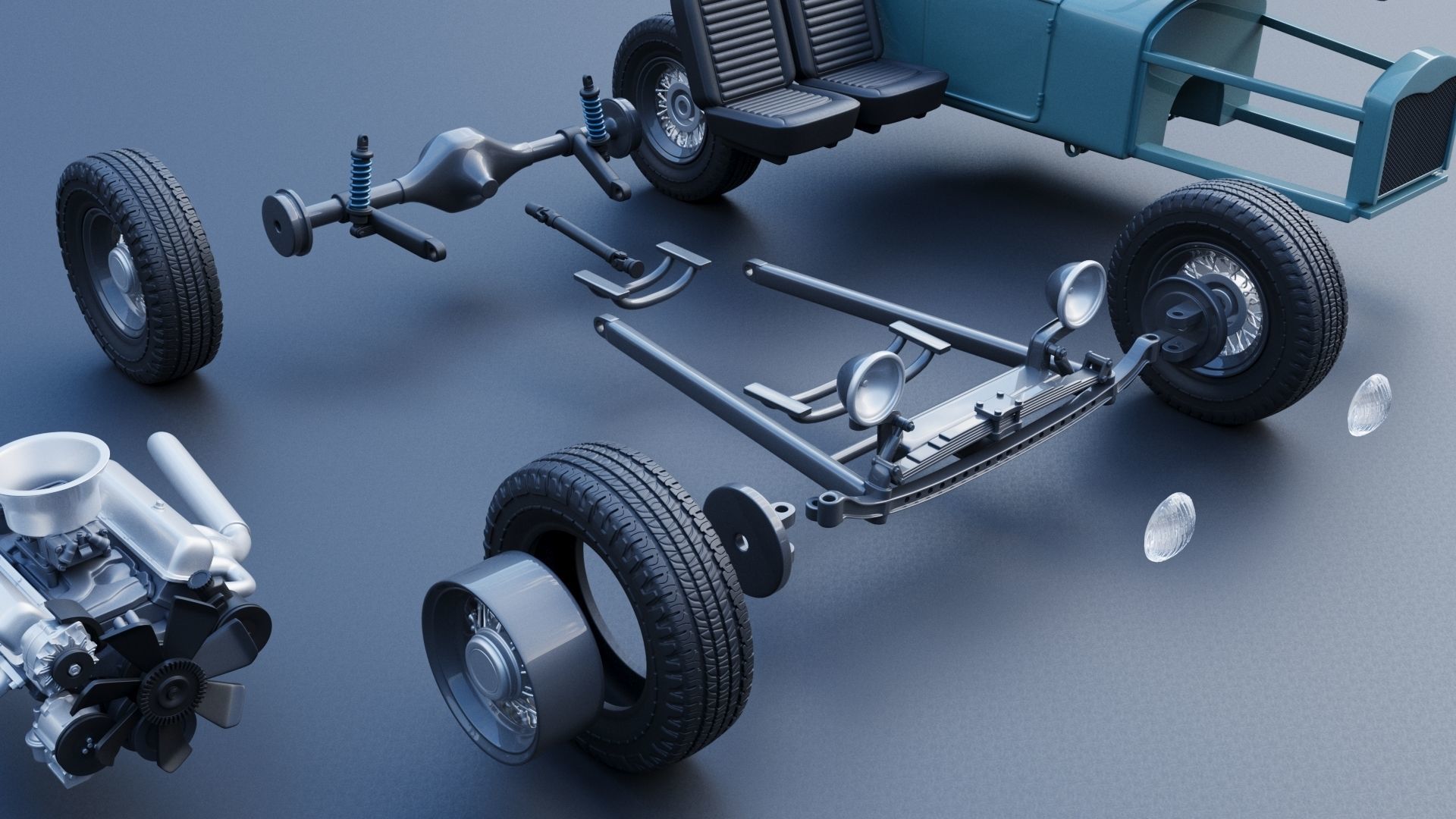Model T Hot Rod 3D model 3D printable | CGTrader