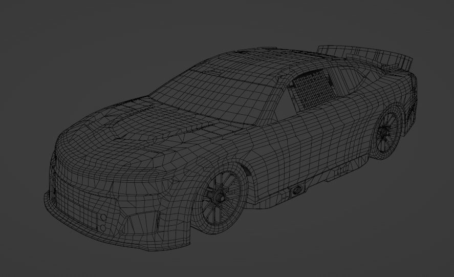 3D model 2022-2024 Chevrolet Camaro Nascar Next Gen VR / AR / low-poly ...