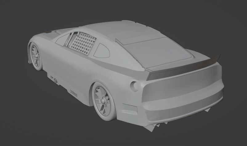 3D model 2022-2024 Chevrolet Camaro Nascar Next Gen VR / AR / low-poly ...