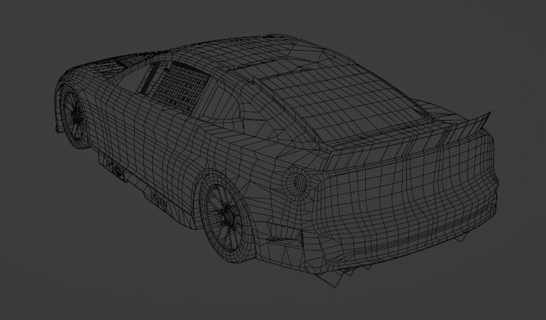 3D model 2022-2024 Chevrolet Camaro Nascar Next Gen VR / AR / low-poly ...