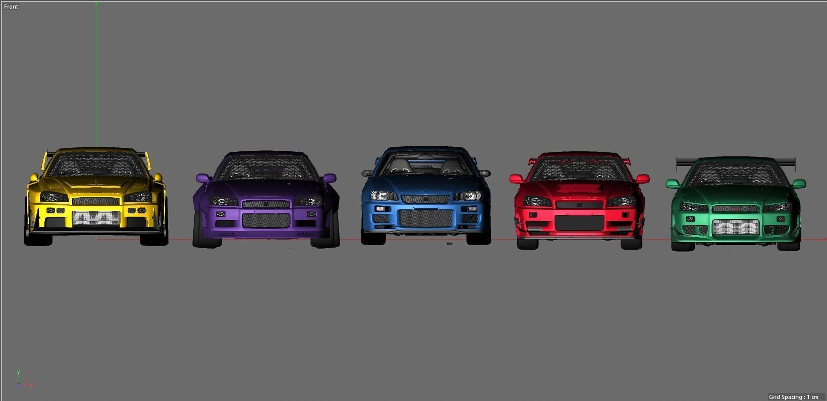 Nissan Skyline R34 Tuners mega Pack 3D model | CGTrader