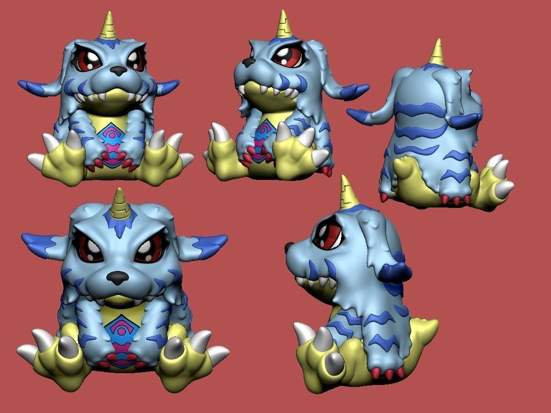 Gabumon 3D model 3D printable | CGTrader
