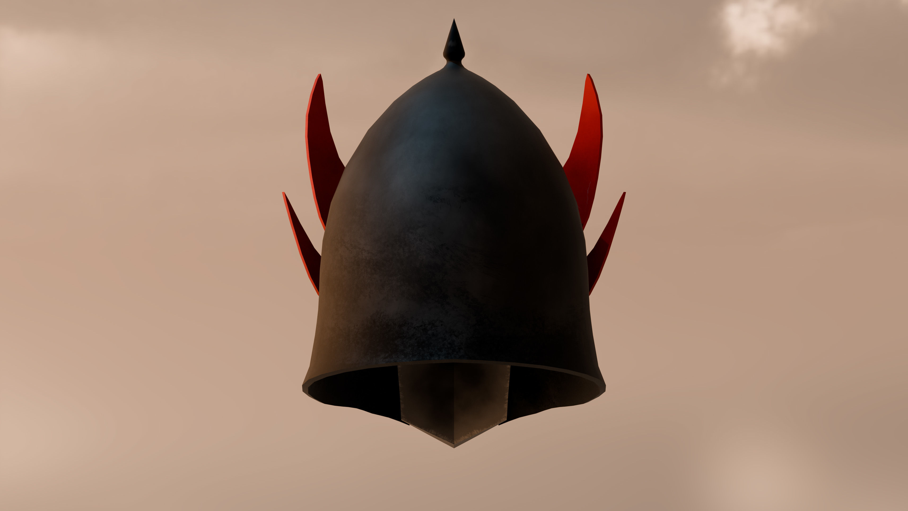 3D model Fire Nation Soldier Helmet - Avatar The Last Airbender VR / AR ...
