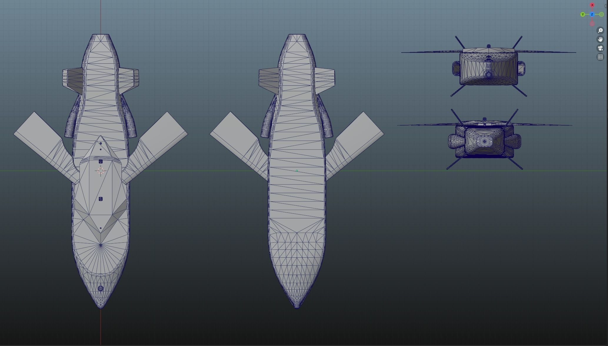 3D model Taurus KEPD 350 air-launched cruise missile gray color VR / AR ...