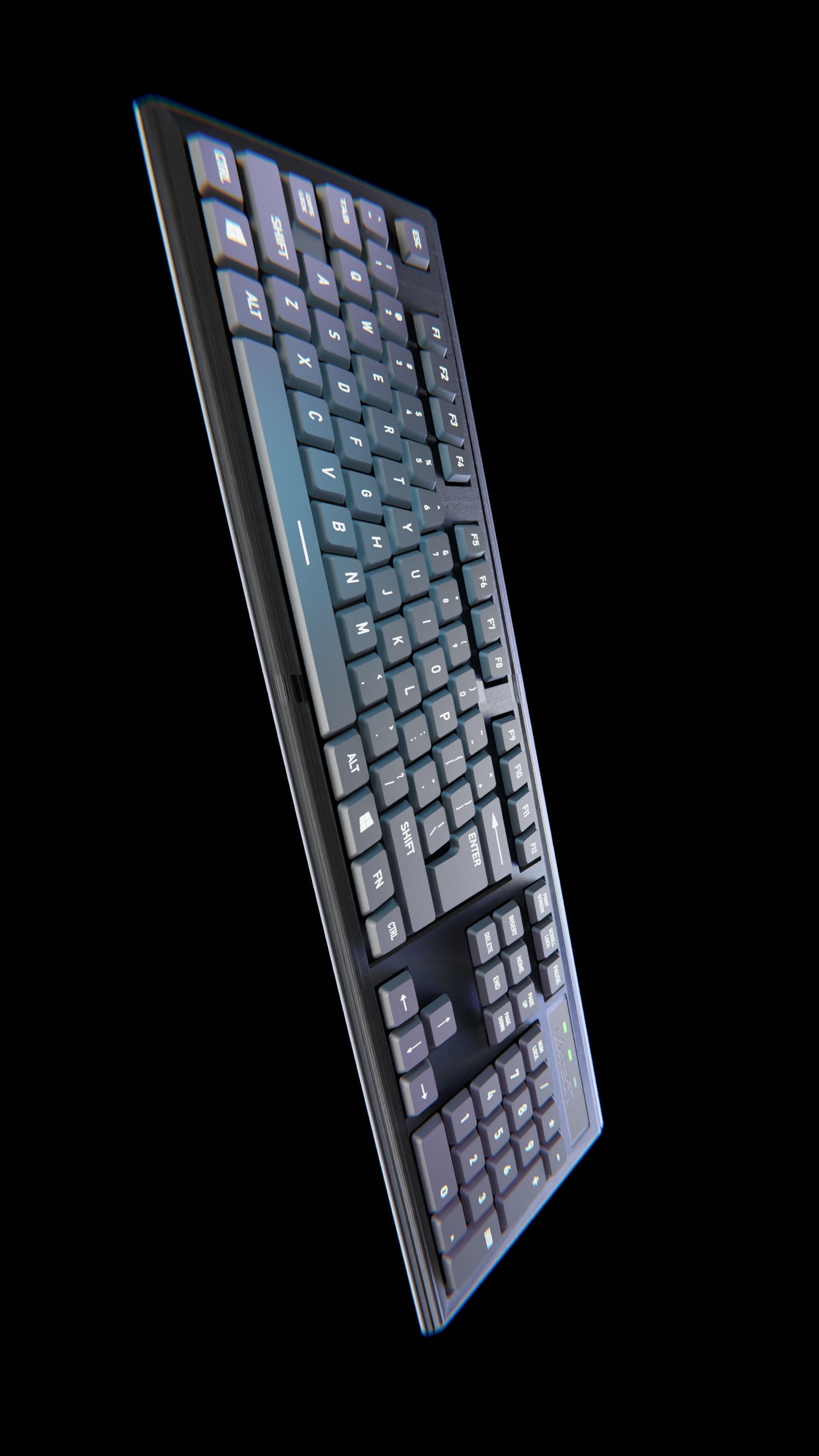 3D model keyboard computer VR / AR / low-poly | CGTrader