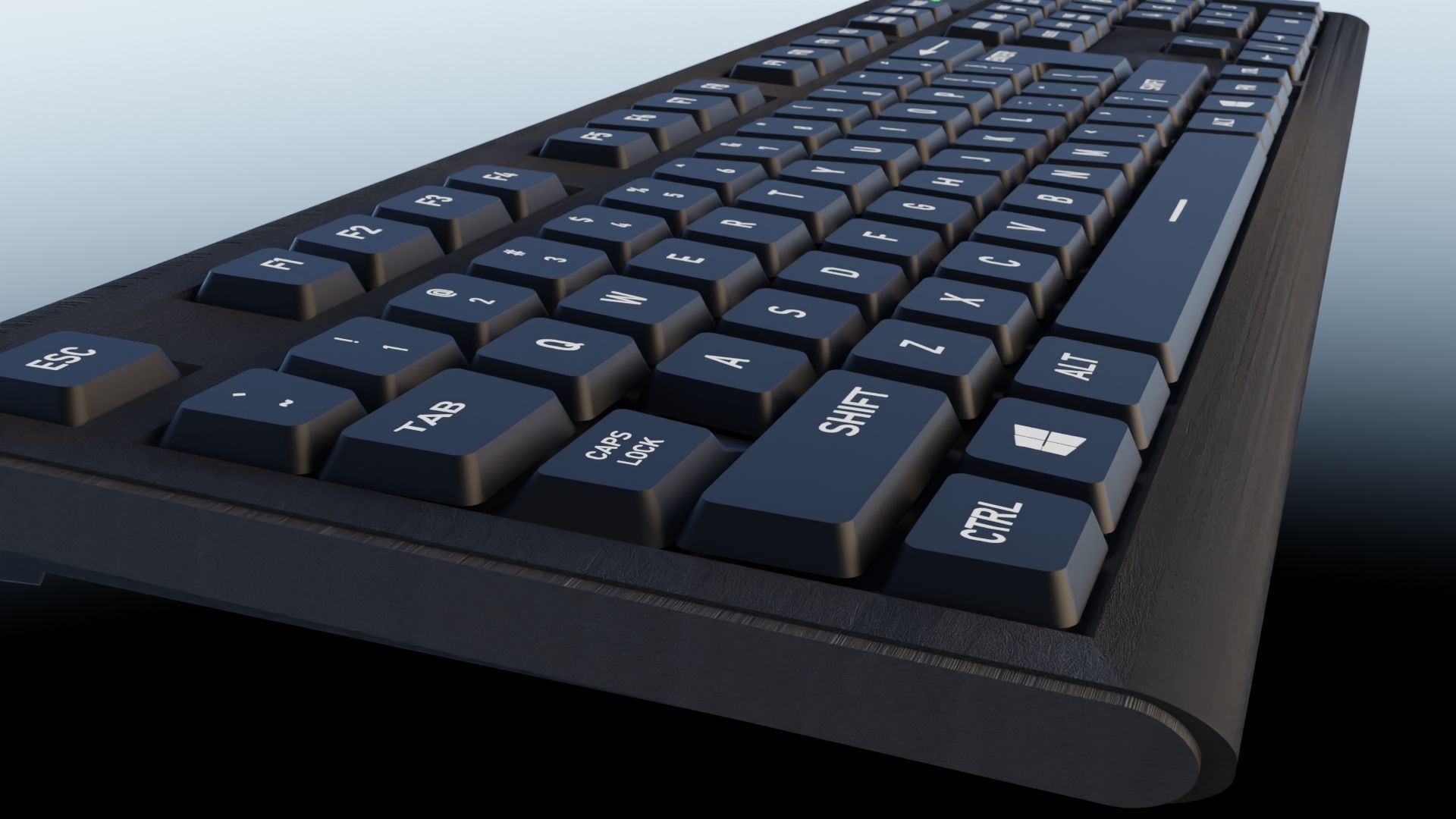 3D model keyboard computer VR / AR / low-poly | CGTrader