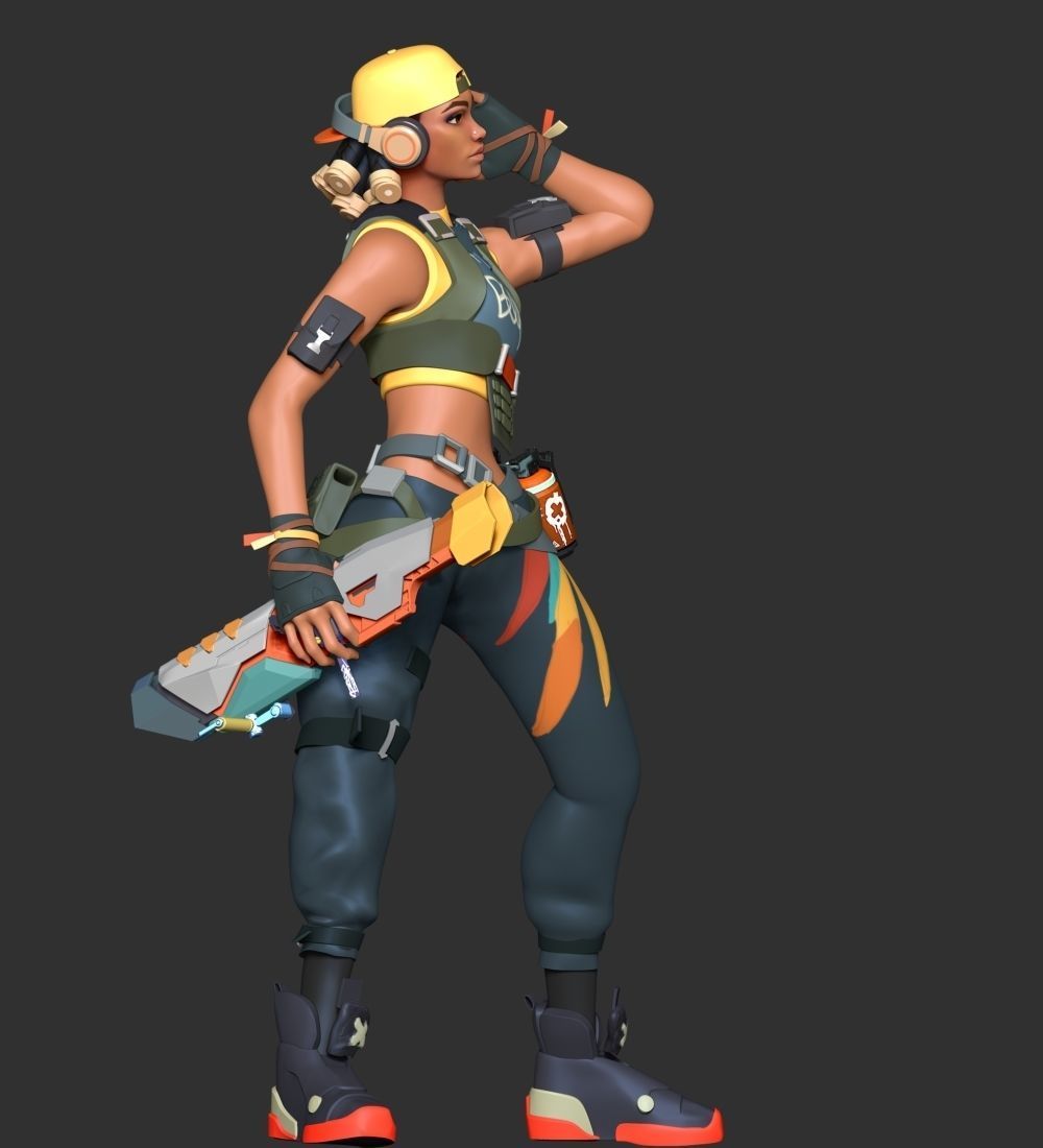 Valorant - Raze 3D model 3D printable | CGTrader