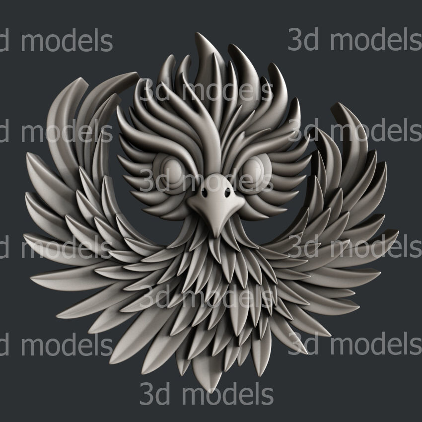 3d STL models for CNC router or 3dprinter Phoenix P497 3D model | CGTrader