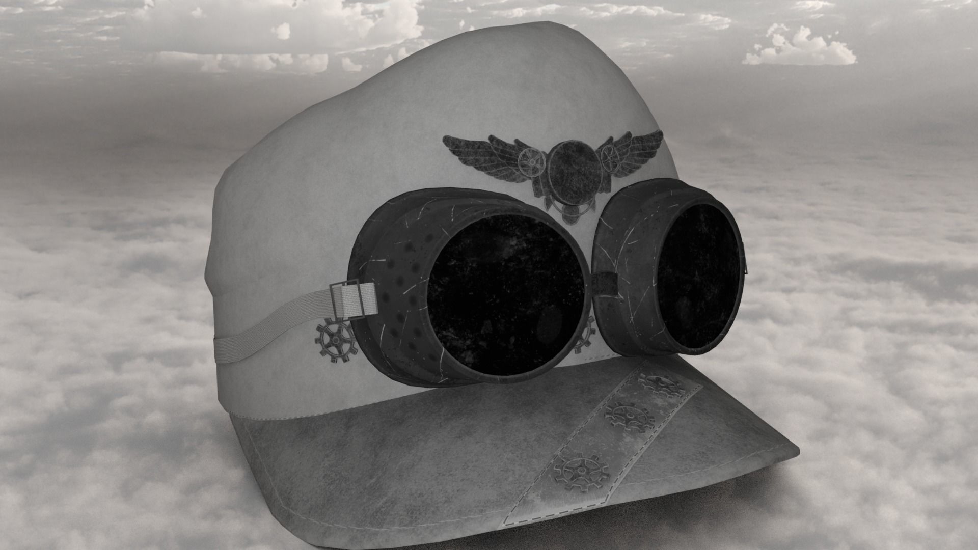 3D model hat aviator VR / AR / low-poly | CGTrader