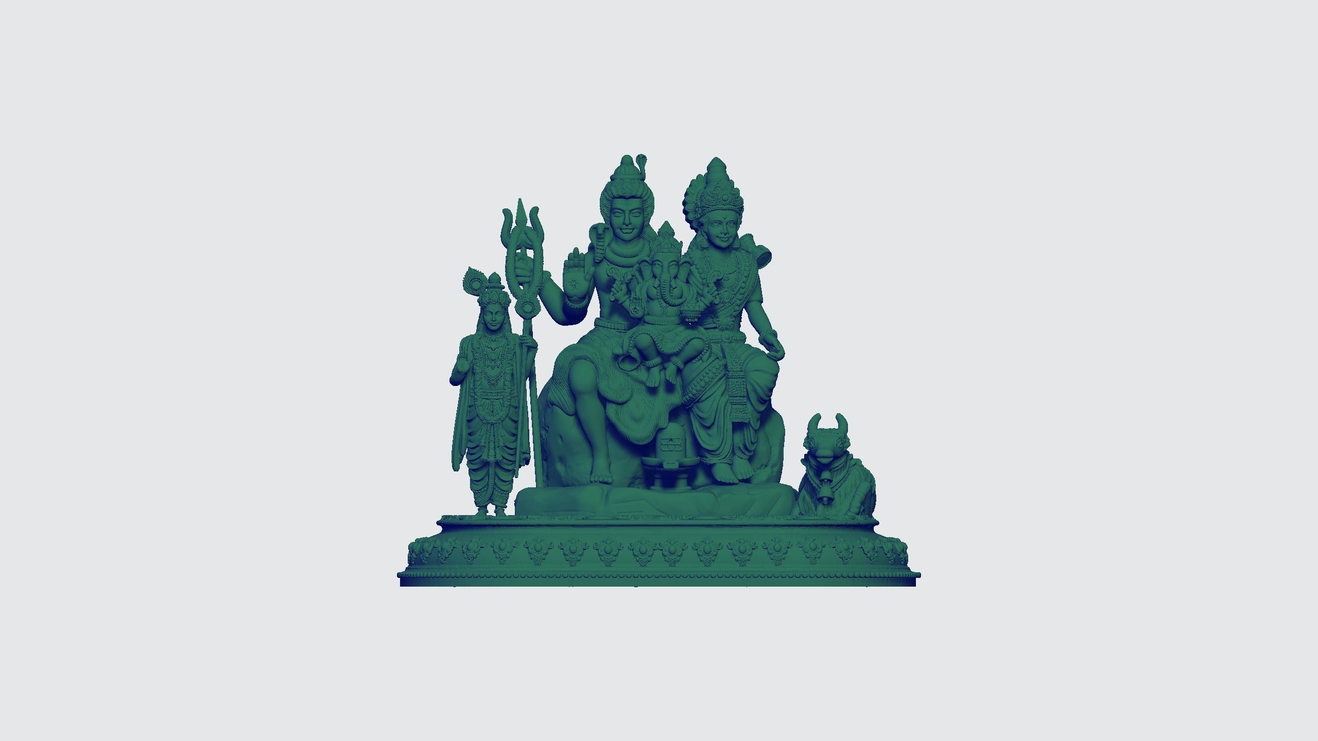 Shiva Family Artwork-40 3D model 3D printable | CGTrader