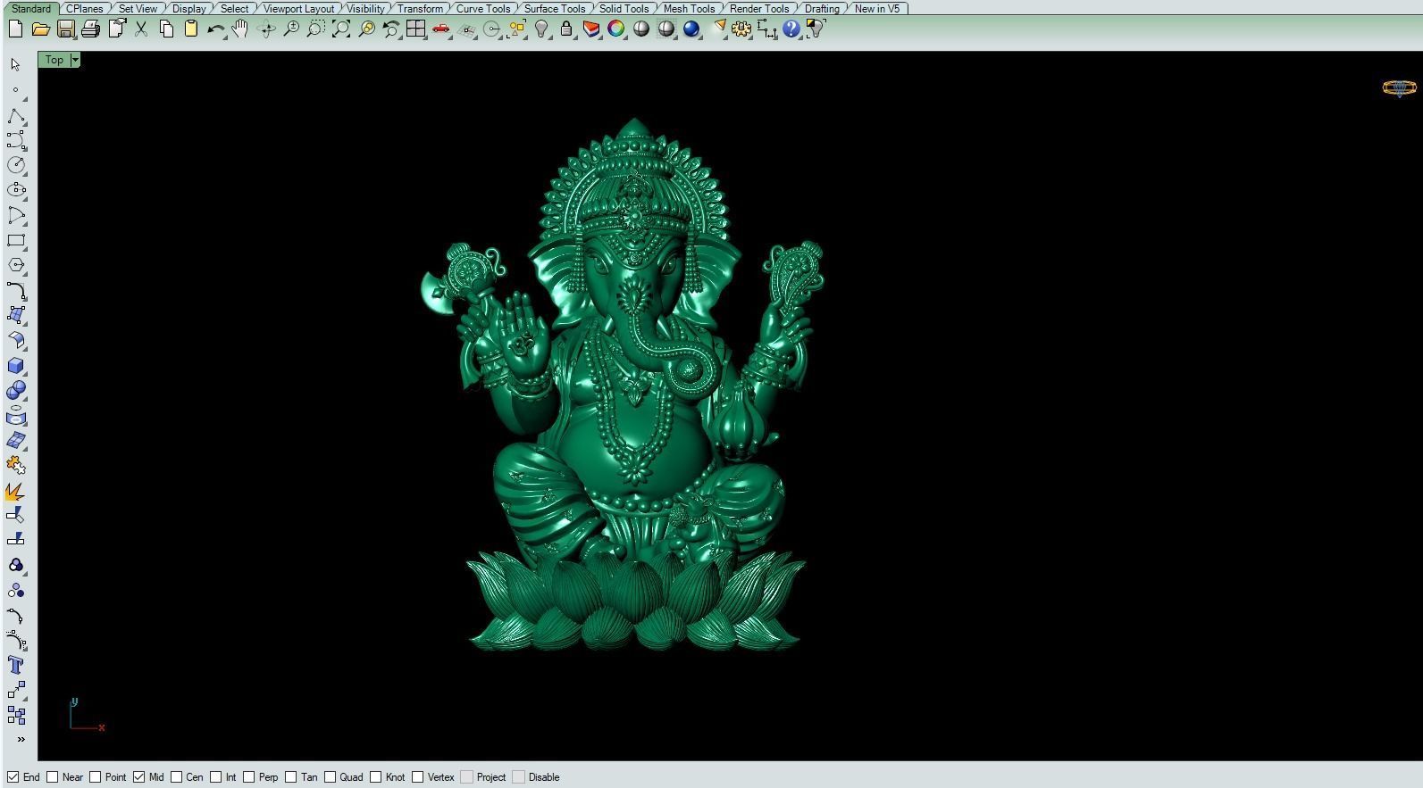 Ganesh Artwork-47 3D model 3D printable | CGTrader