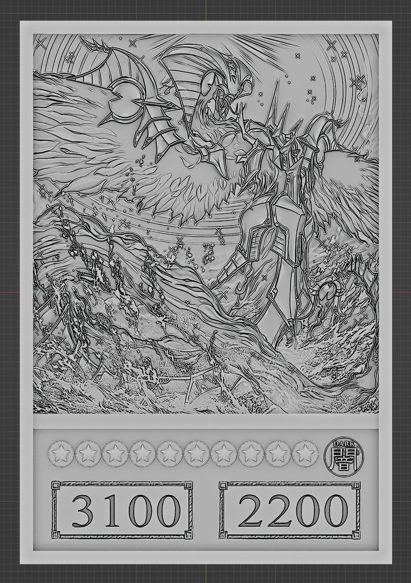 OGDOABYSS THE OGDOADIC OVERLORD - ANIME VERSION - YUGIOH free 3D model ...