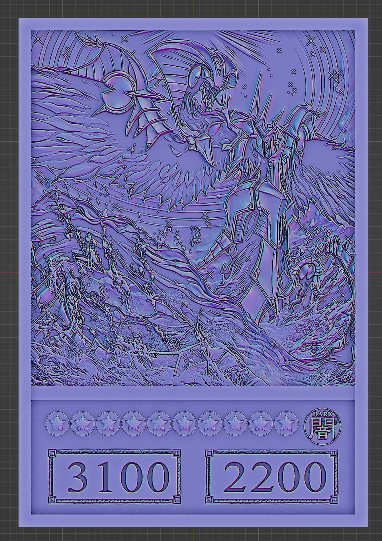 OGDOABYSS THE OGDOADIC OVERLORD - ANIME VERSION - YUGIOH free 3D model ...