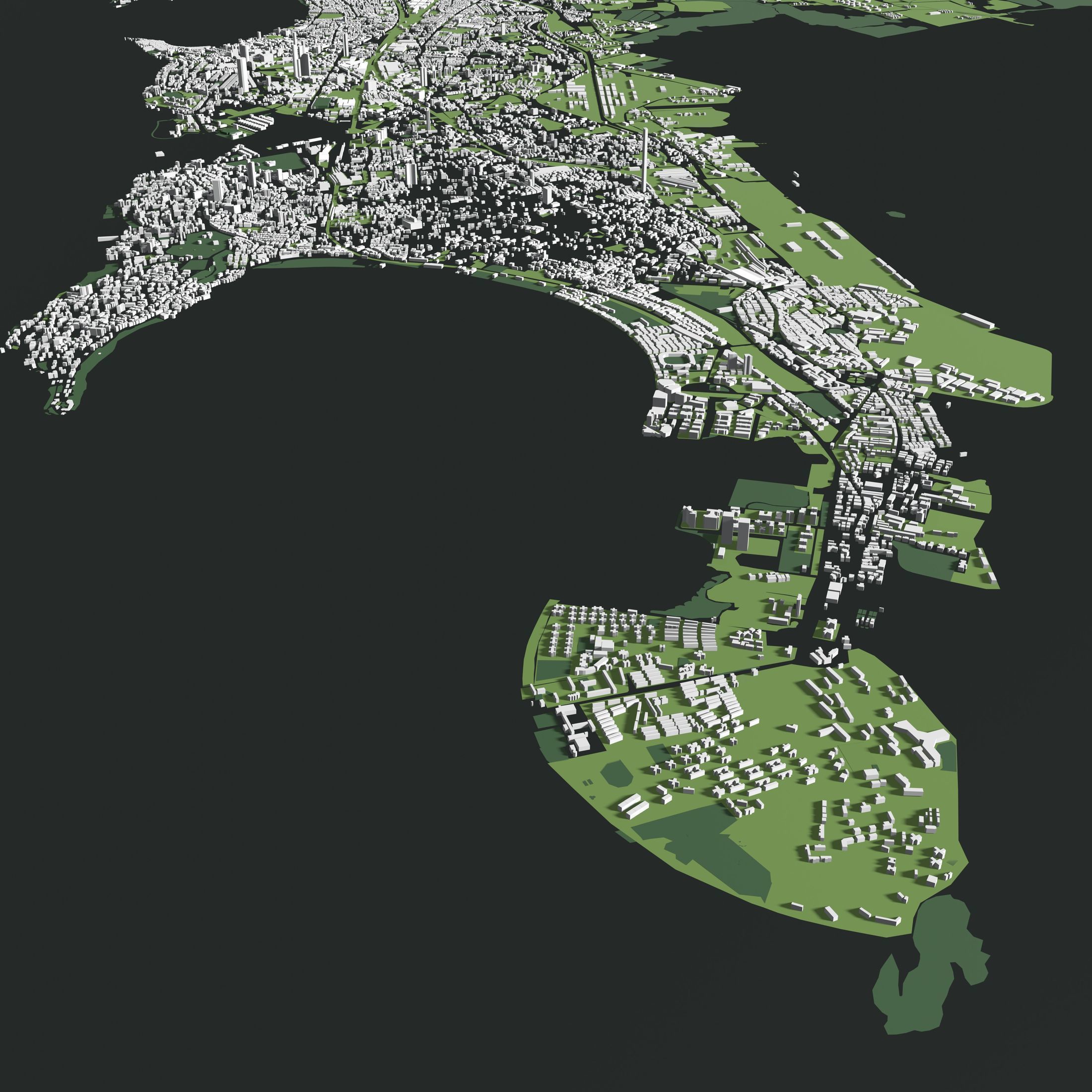 Mumbai India - city and mass buildings 3D model | CGTrader
