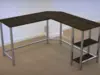 Simple corner desk free 3D model | CGTrader