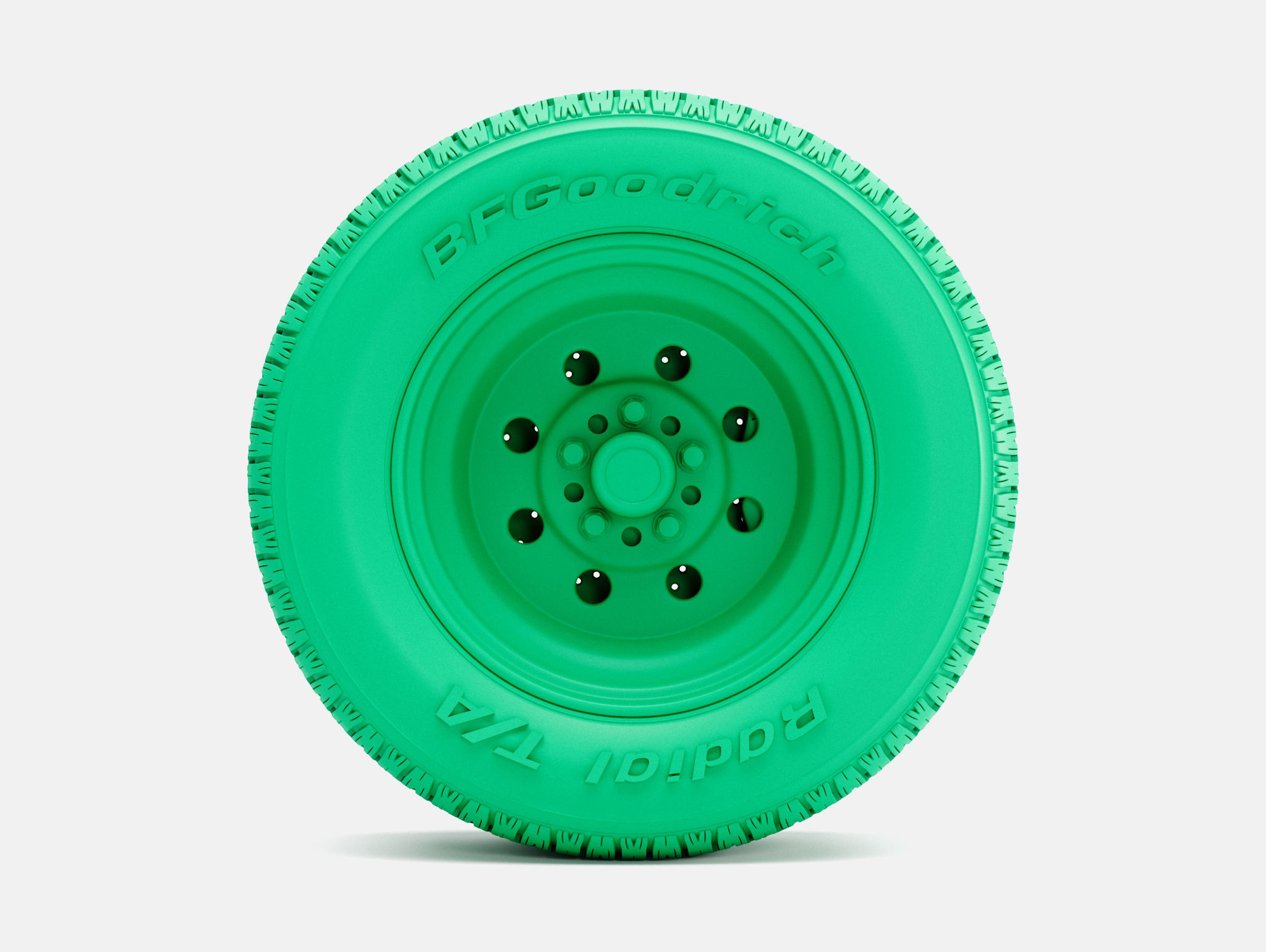 15x8 Weld Draglite Wheel BFGoodrich Radial Tire 3D model 3D printable ...