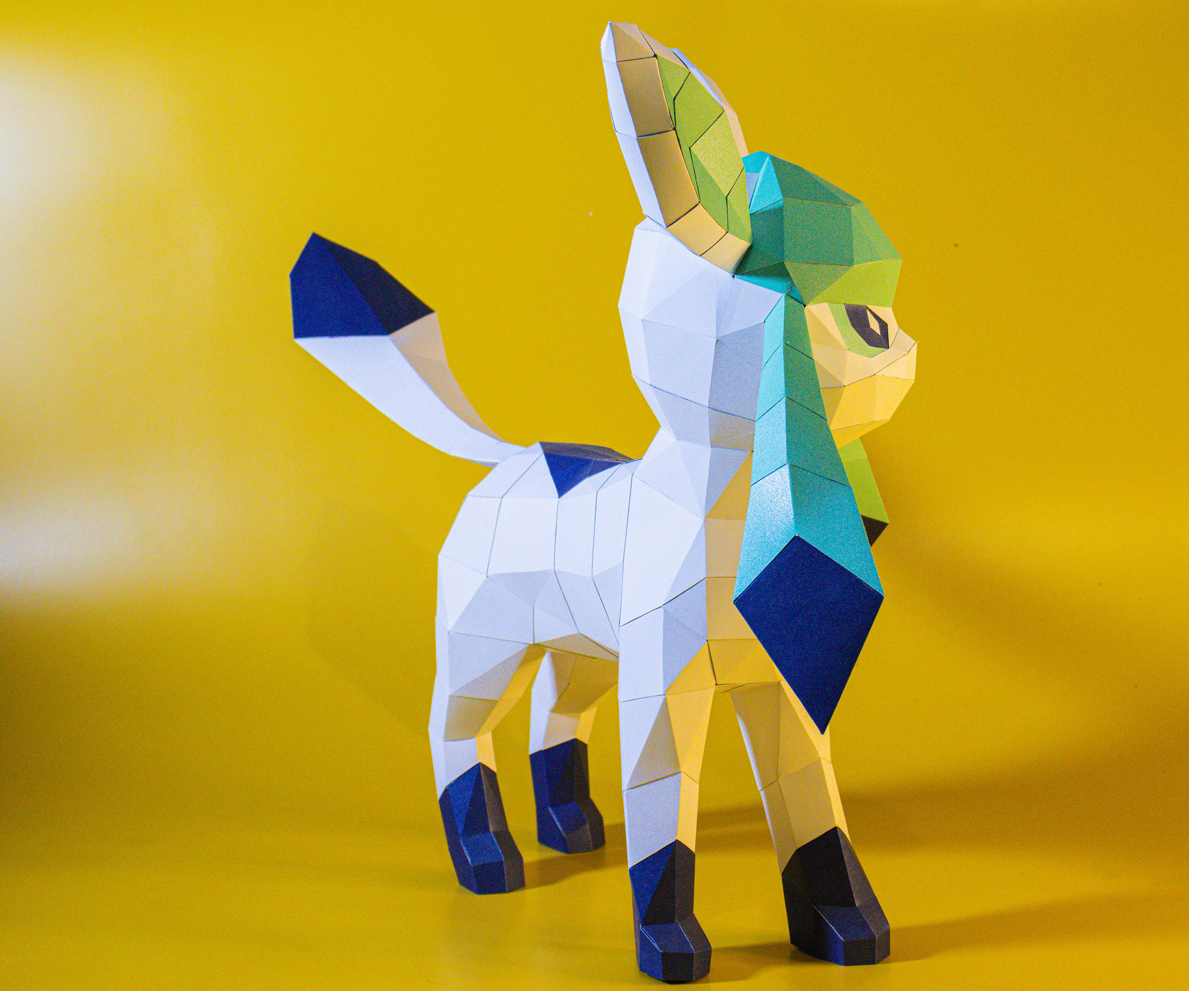Pokemon Glaceon eevee evolution 3D Papercraft PDF 3D model | CGTrader