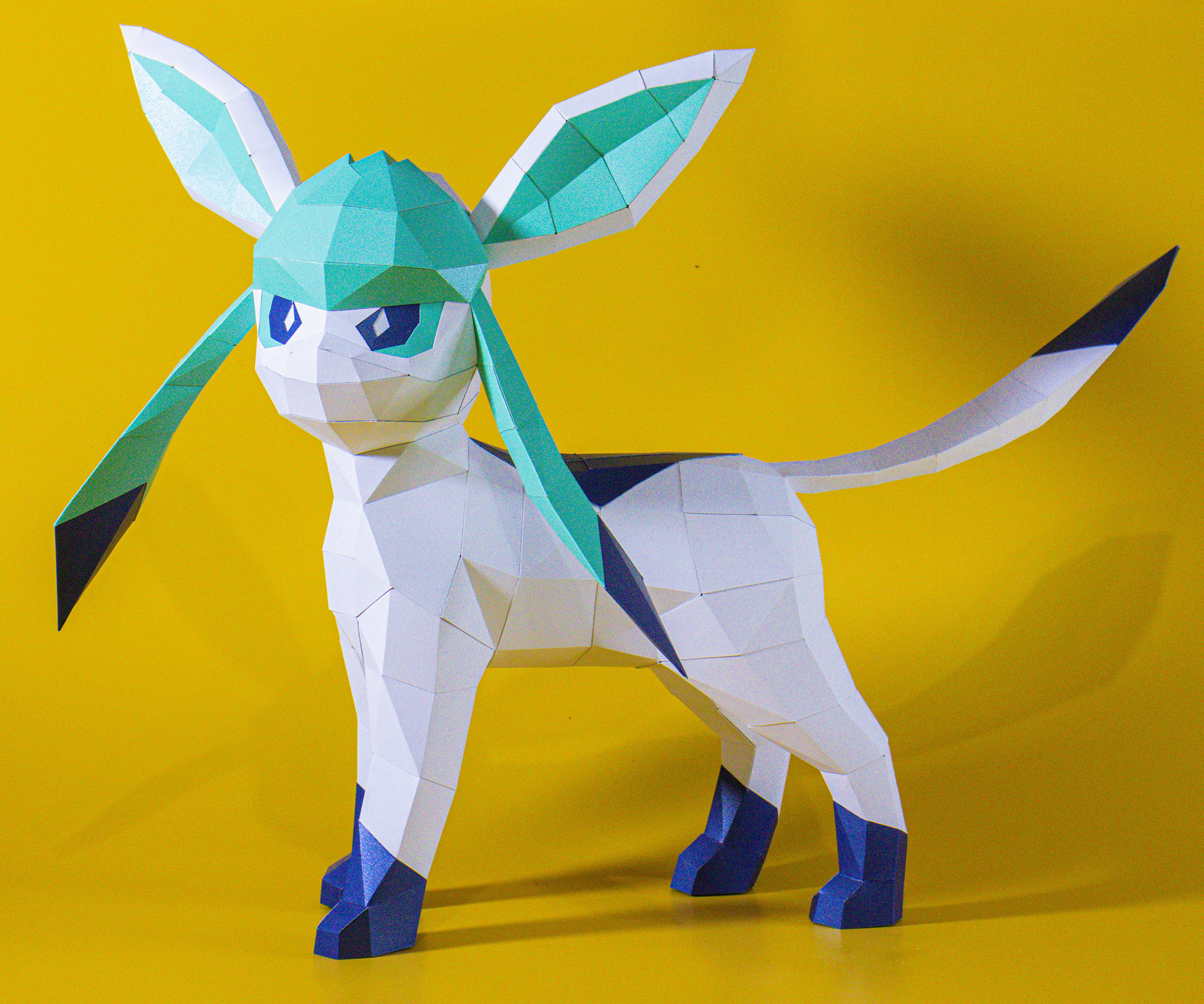 Pokemon Glaceon eevee evolution 3D Papercraft PDF 3D model | CGTrader