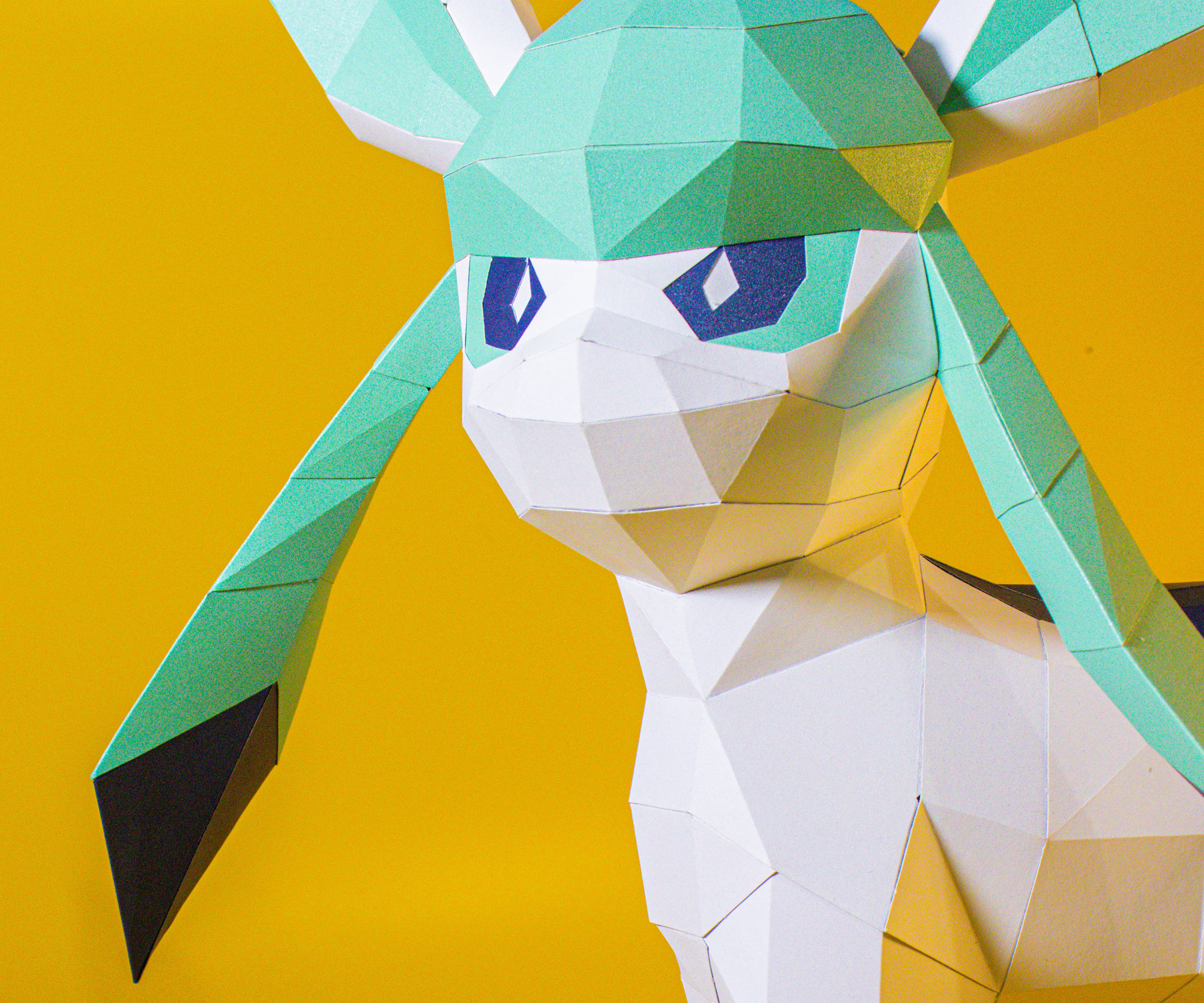 Pokemon Glaceon eevee evolution 3D Papercraft PDF 3D model | CGTrader