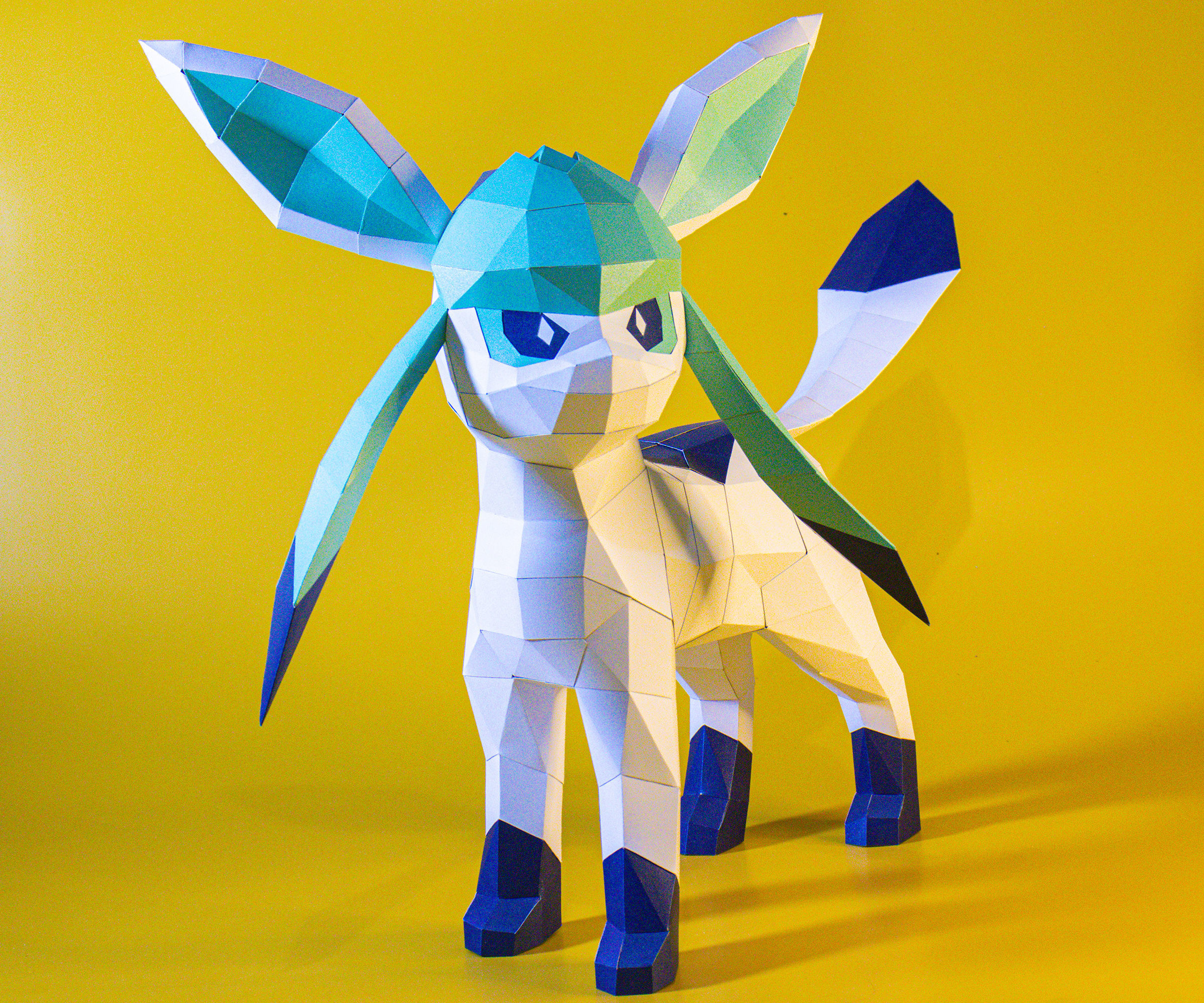Pokemon Glaceon eevee evolution 3D Papercraft PDF 3D model | CGTrader