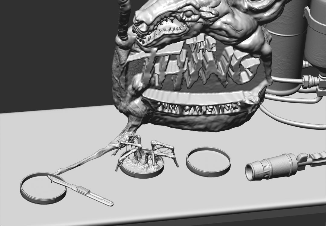 the thing digital sculpture STL PRINTABLE 3D model 3D printable | CGTrader