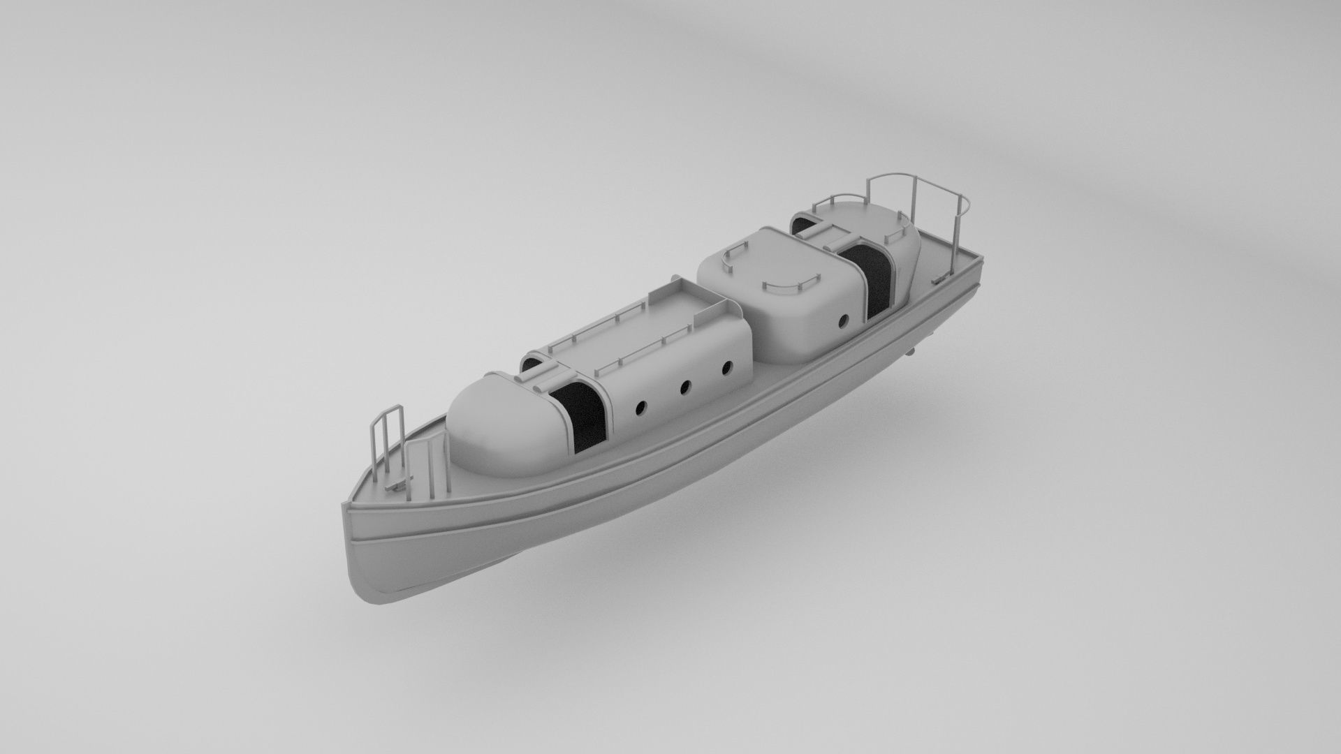 Lifeboat - Type 8 - World War 2 Warship 3D model | CGTrader