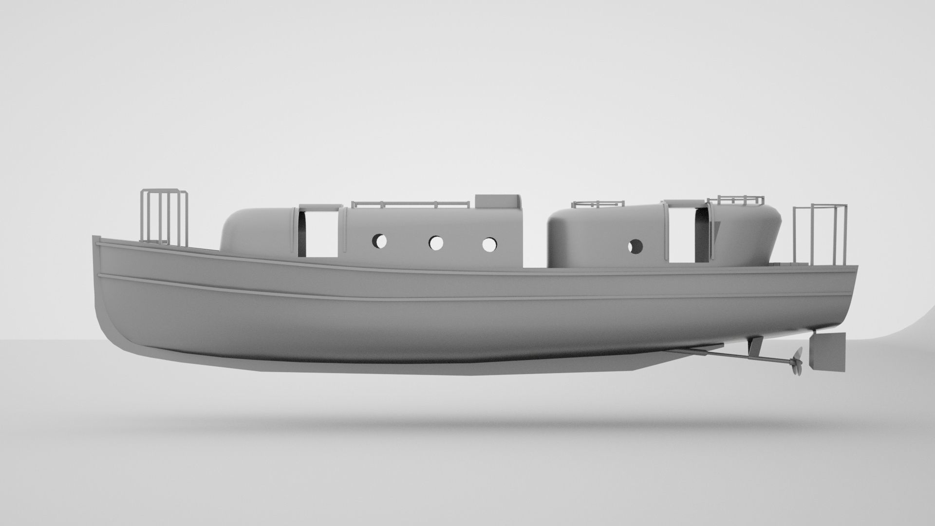 Lifeboat - Type 8 - World War 2 Warship 3D model | CGTrader