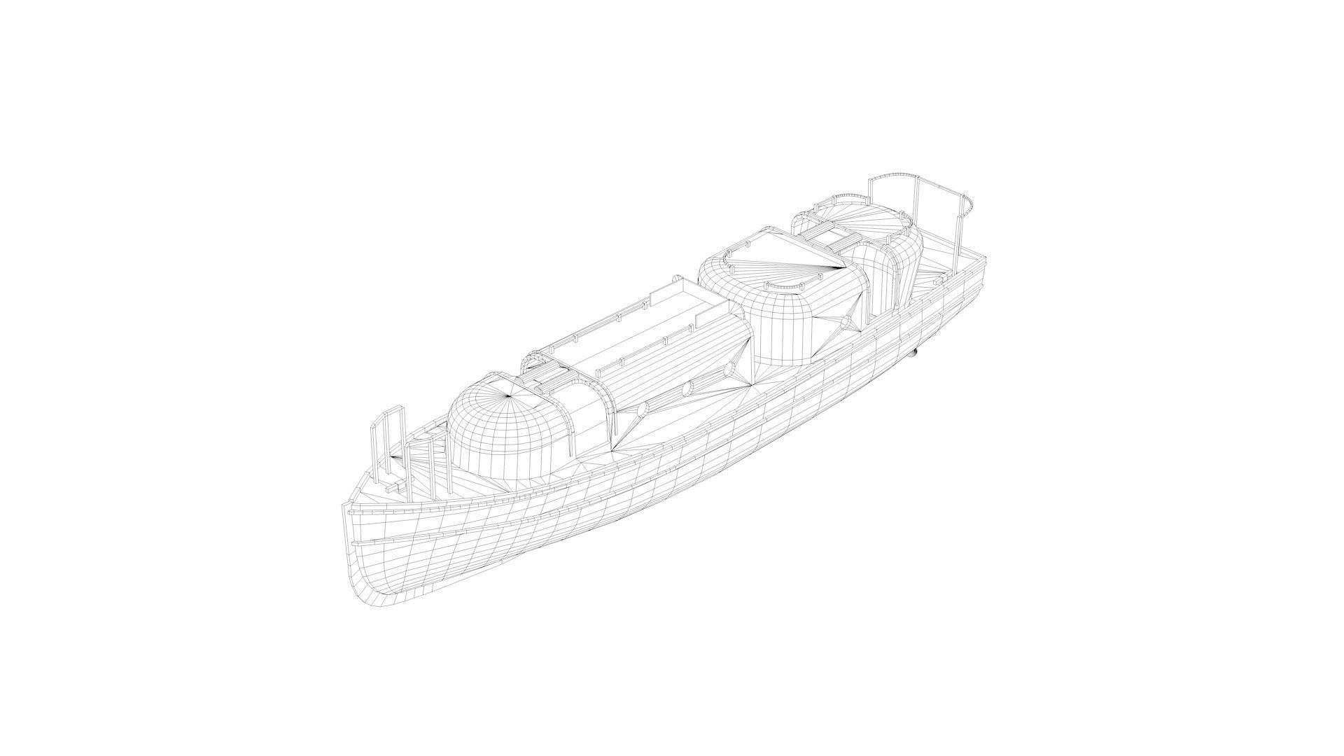 Lifeboat - Type 8 - World War 2 Warship 3D model | CGTrader
