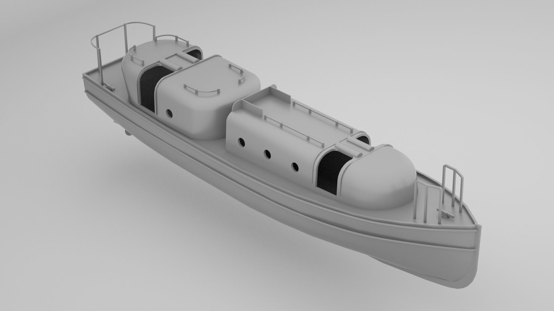 Lifeboat - Type 8 - World War 2 Warship 3D model | CGTrader
