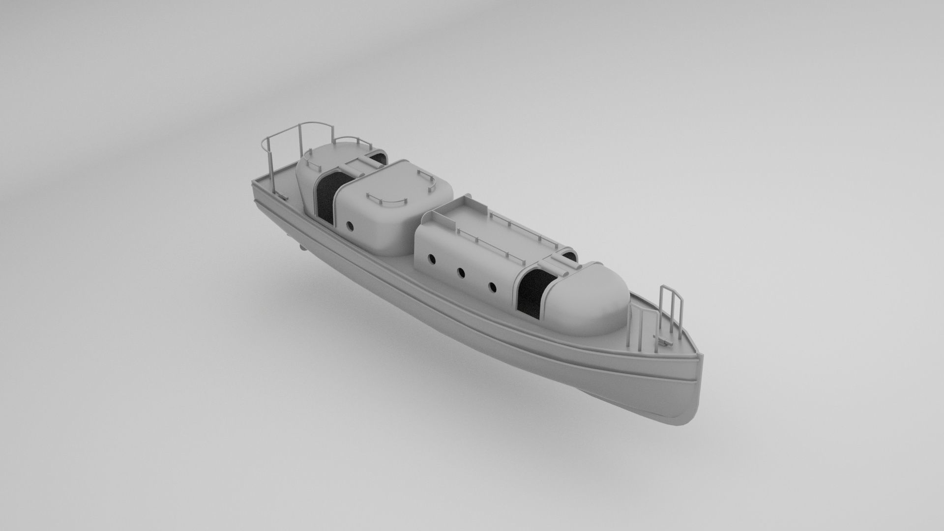 Lifeboat - Type 8 - World War 2 Warship 3D model | CGTrader