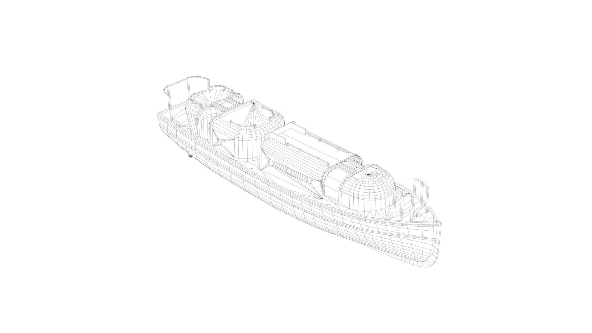 Lifeboat - Type 8 - World War 2 Warship 3D model | CGTrader