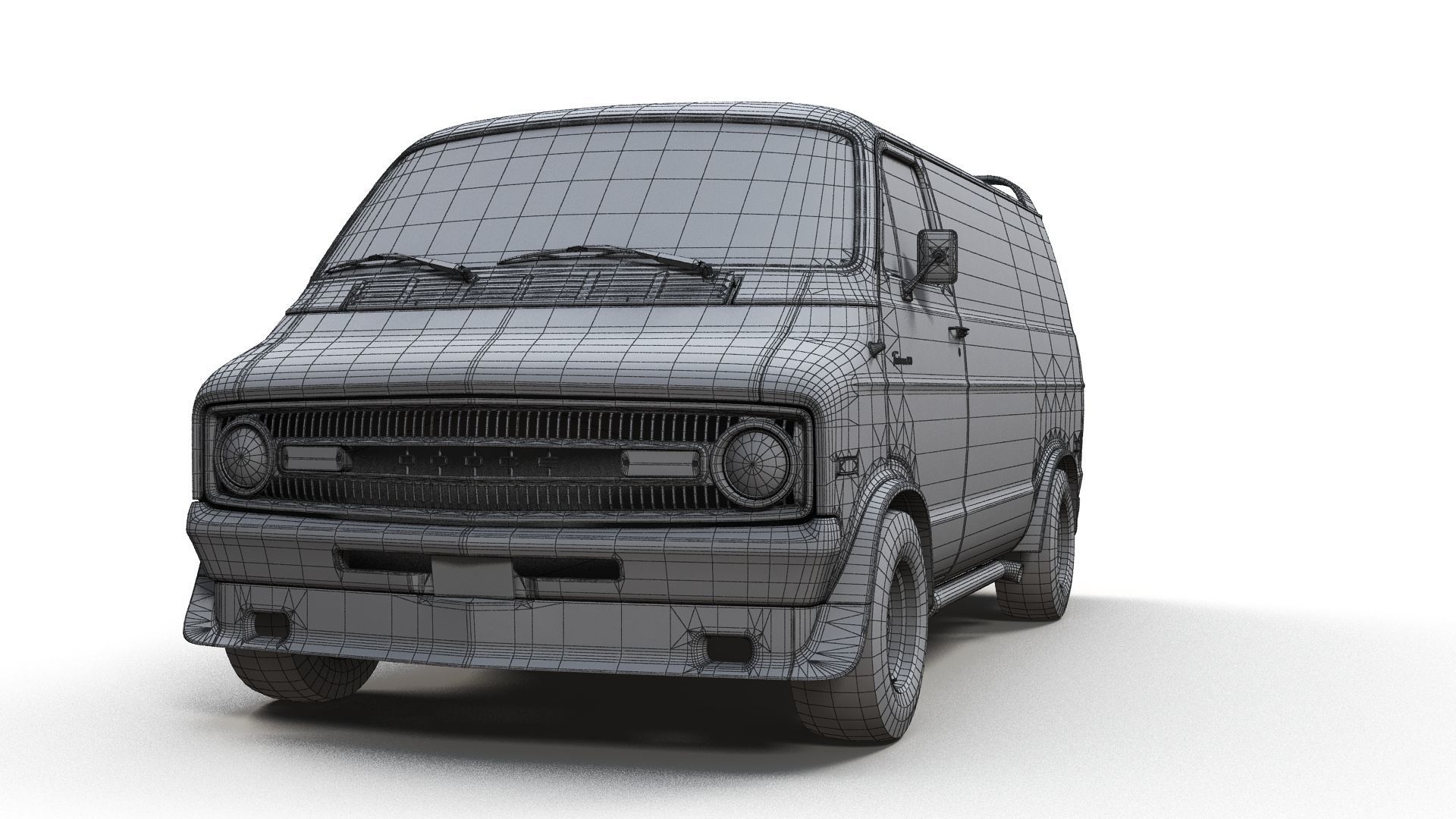 3D model Dodge custom van VR / AR / low-poly | CGTrader