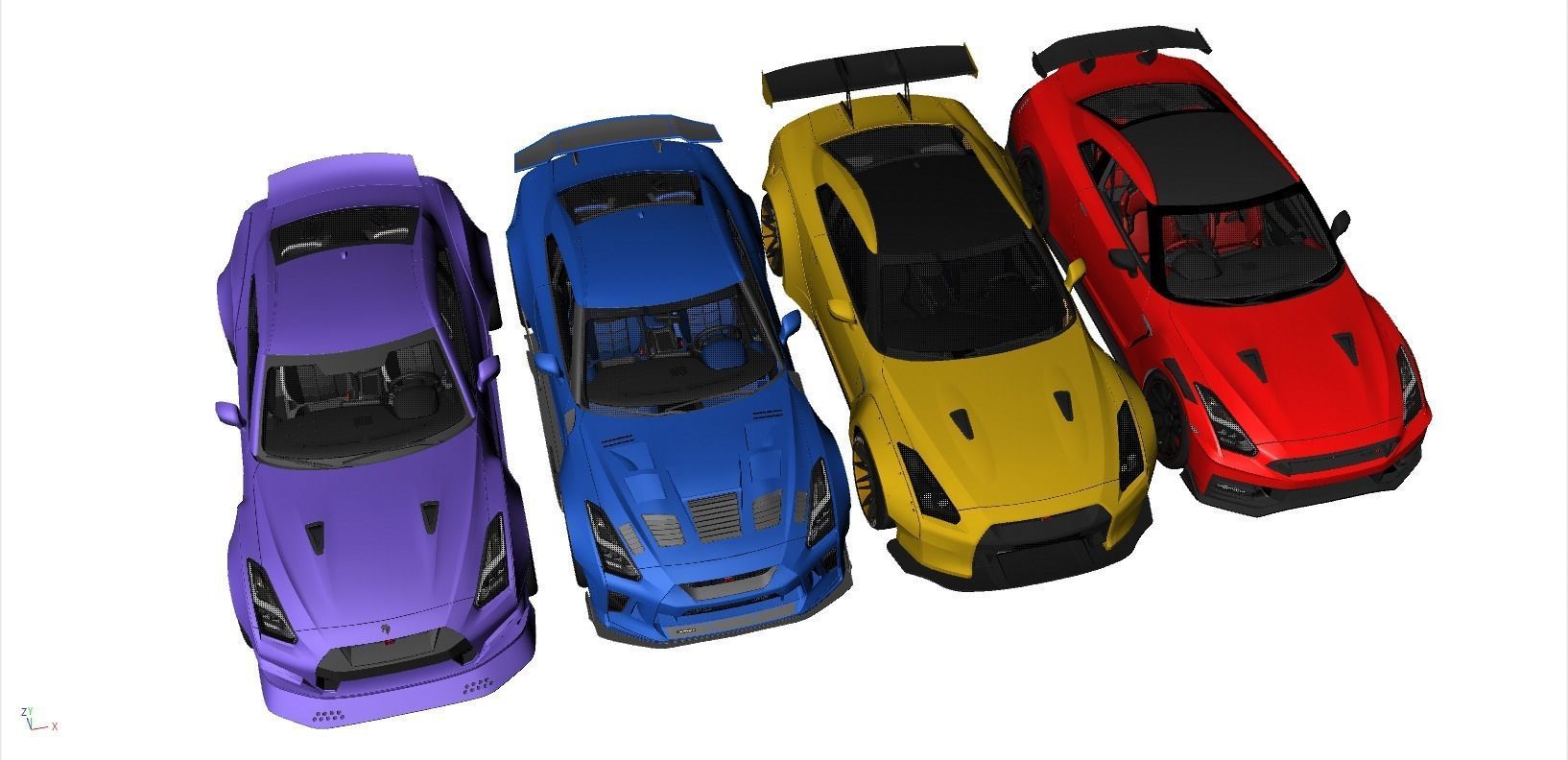 Nissan R35 Tuners mega Pack 3D model 3D model | CGTrader