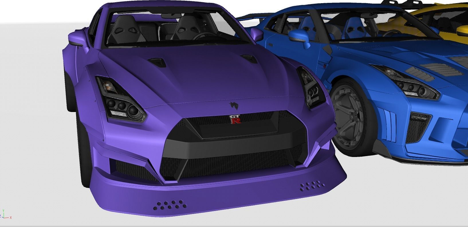 Nissan R35 Tuners mega Pack 3D model 3D model | CGTrader